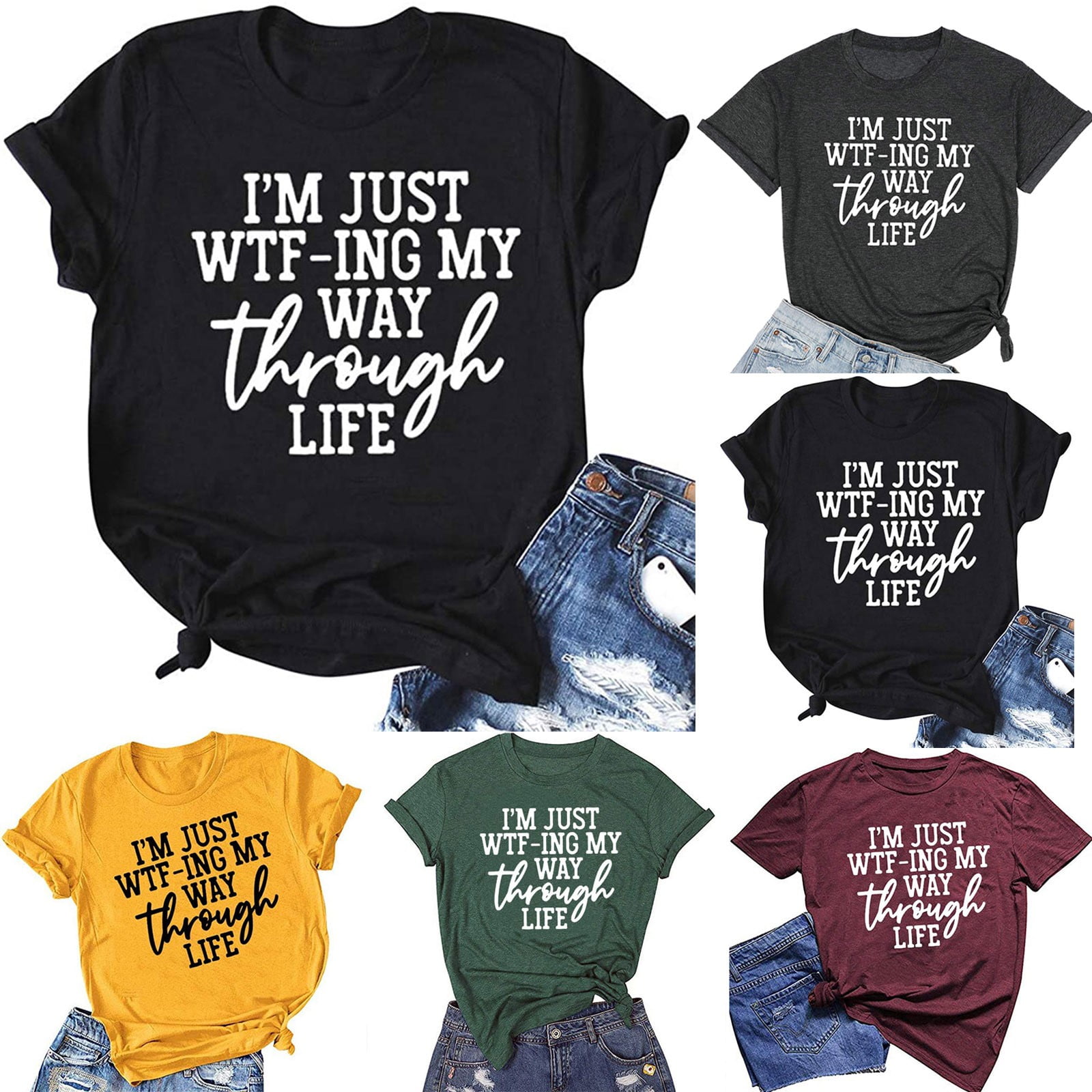 Summer Savings!Easter Shirts for Women 2024 ,Easter Letter Graphic Tops Womens Plus Size Funny ...