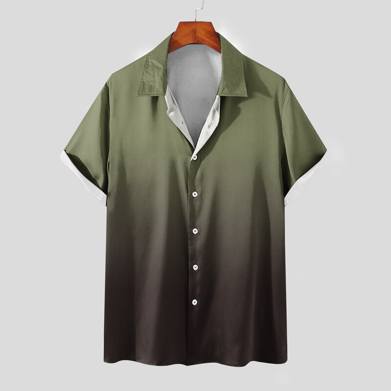 Spring Saving GaThRRgYP Mens Tops Clearance $5,Men's Gradient Color ...