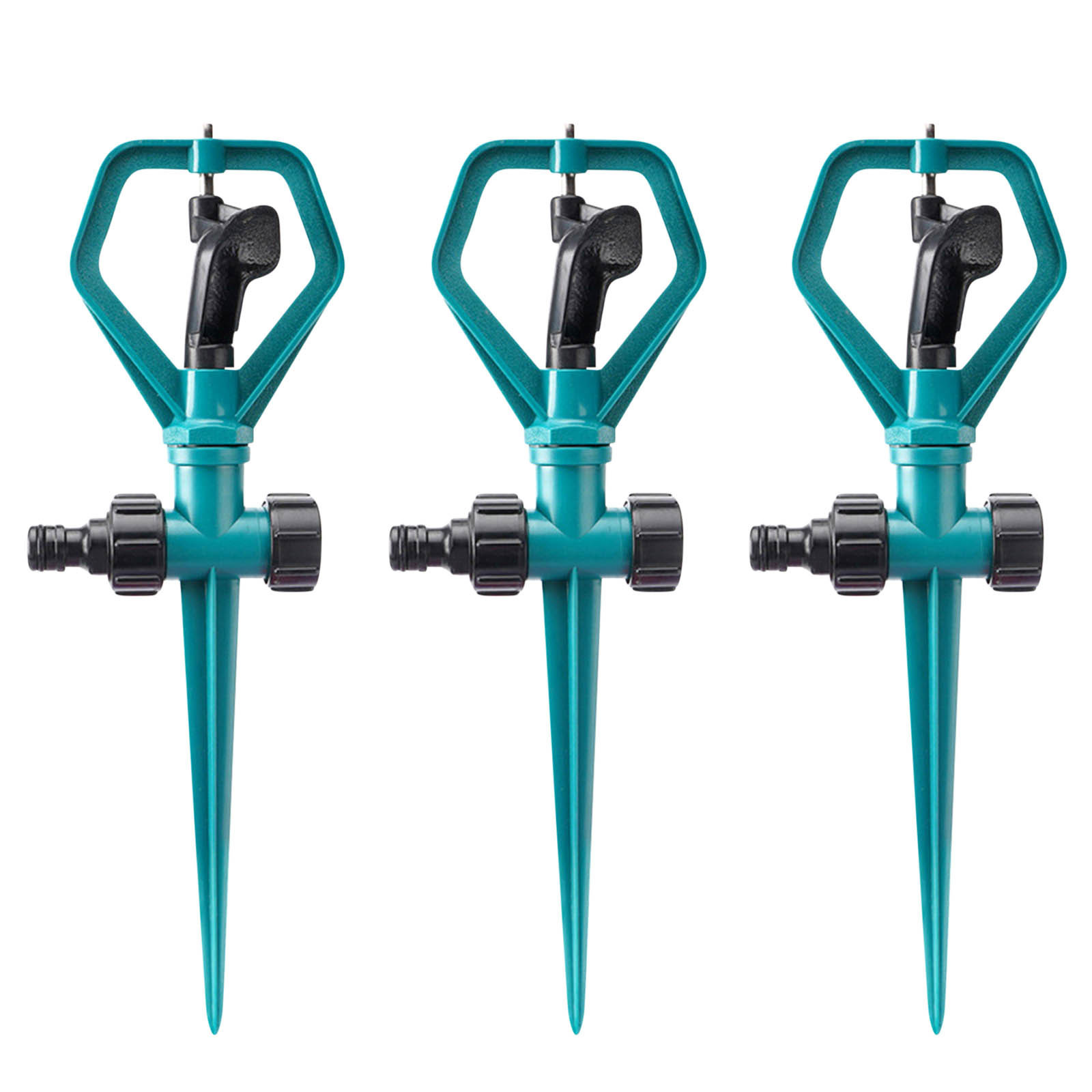Spring Saving! SHENGXINY 3Pack 360° Plug-In Irrigation Sprinkler Garden ...