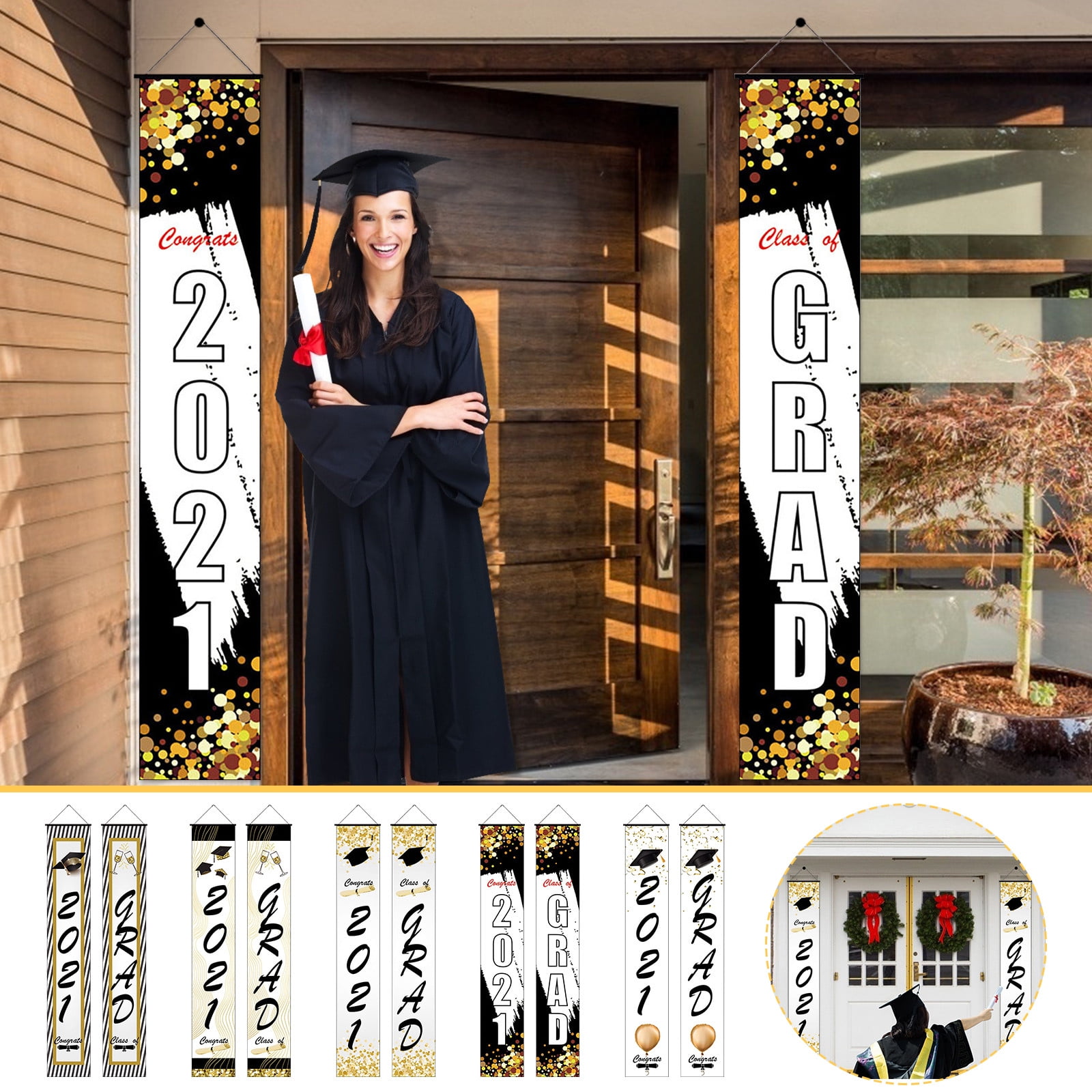 Spring Savings CRAMAX Clearance 2021 Graduation Banners Hanging Flags ...