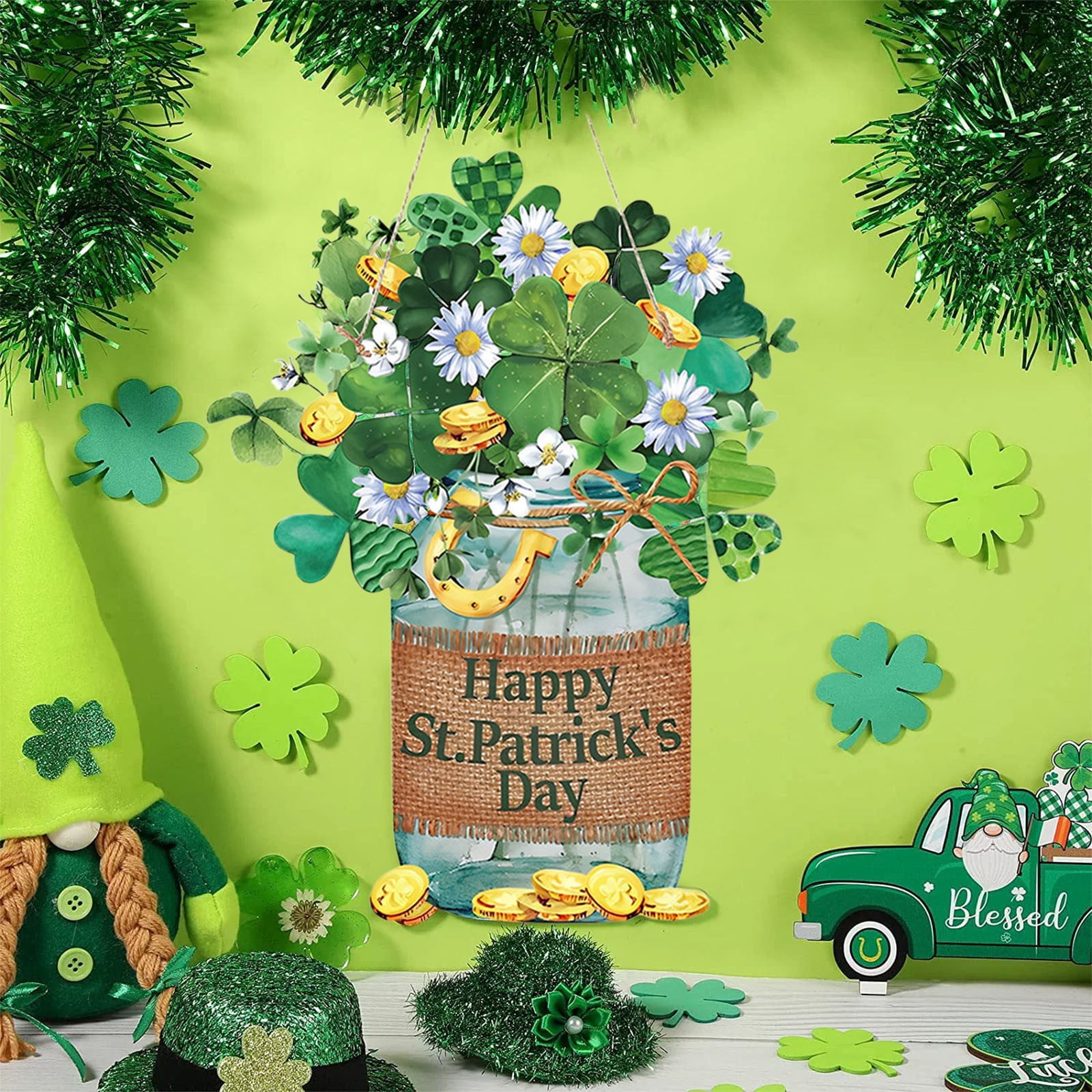 Spring Savings Clearance Egmy1 St Patricks Day Welcome Door Sign St ...