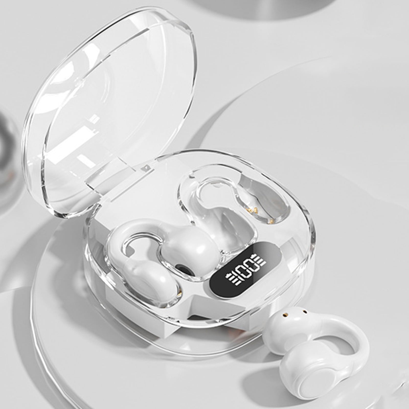 Spring Savings! Outoloxit Bluetooth 5.3 Wireless Headphones with Clear ...