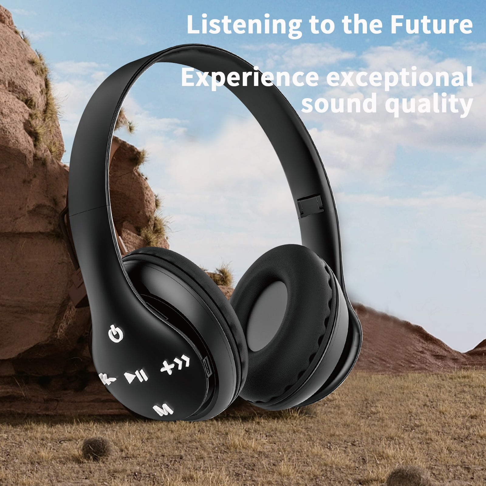 Spring Savings! Outoloxit Headset Wireless Bluetooth Headset Folding ...