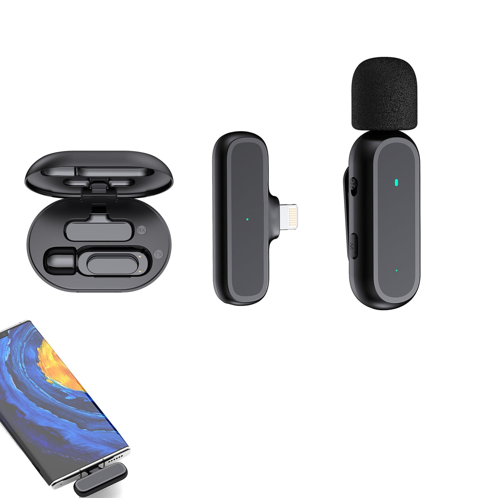 Spring Savings! Outoloxit Wireless Lavalier Microphone for Android /IOS ...