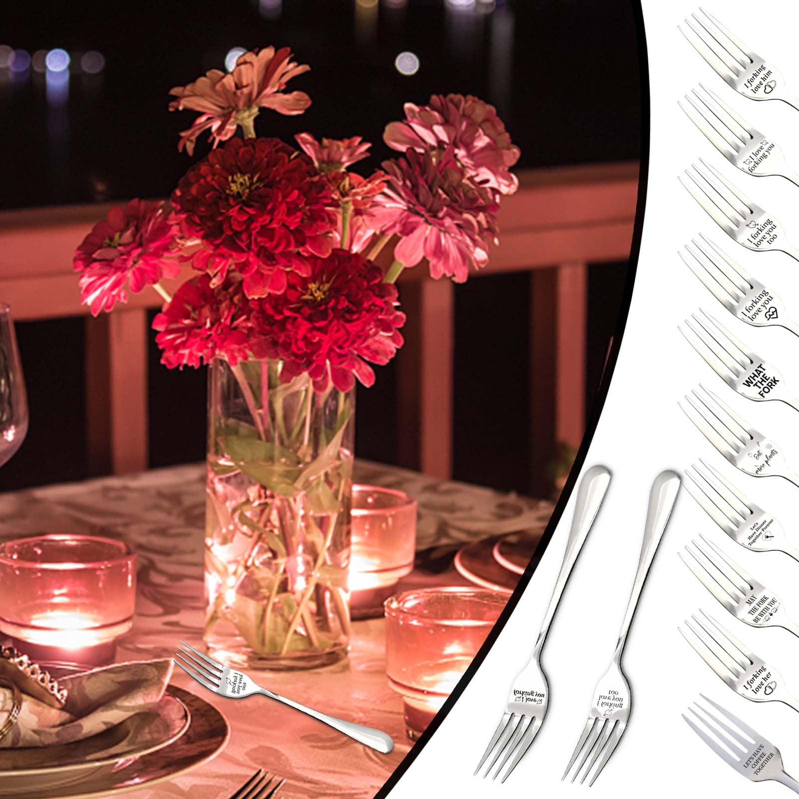 Spring Savings SINIMOKO Savings A Pair of Stainless Steel Dinner forks ...