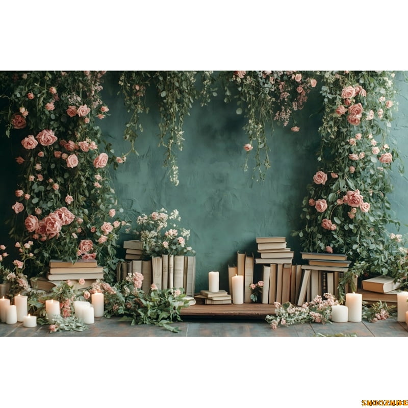 Spring Sce Photography Background Wood Door Flowers Tulip Kids Birthday ...