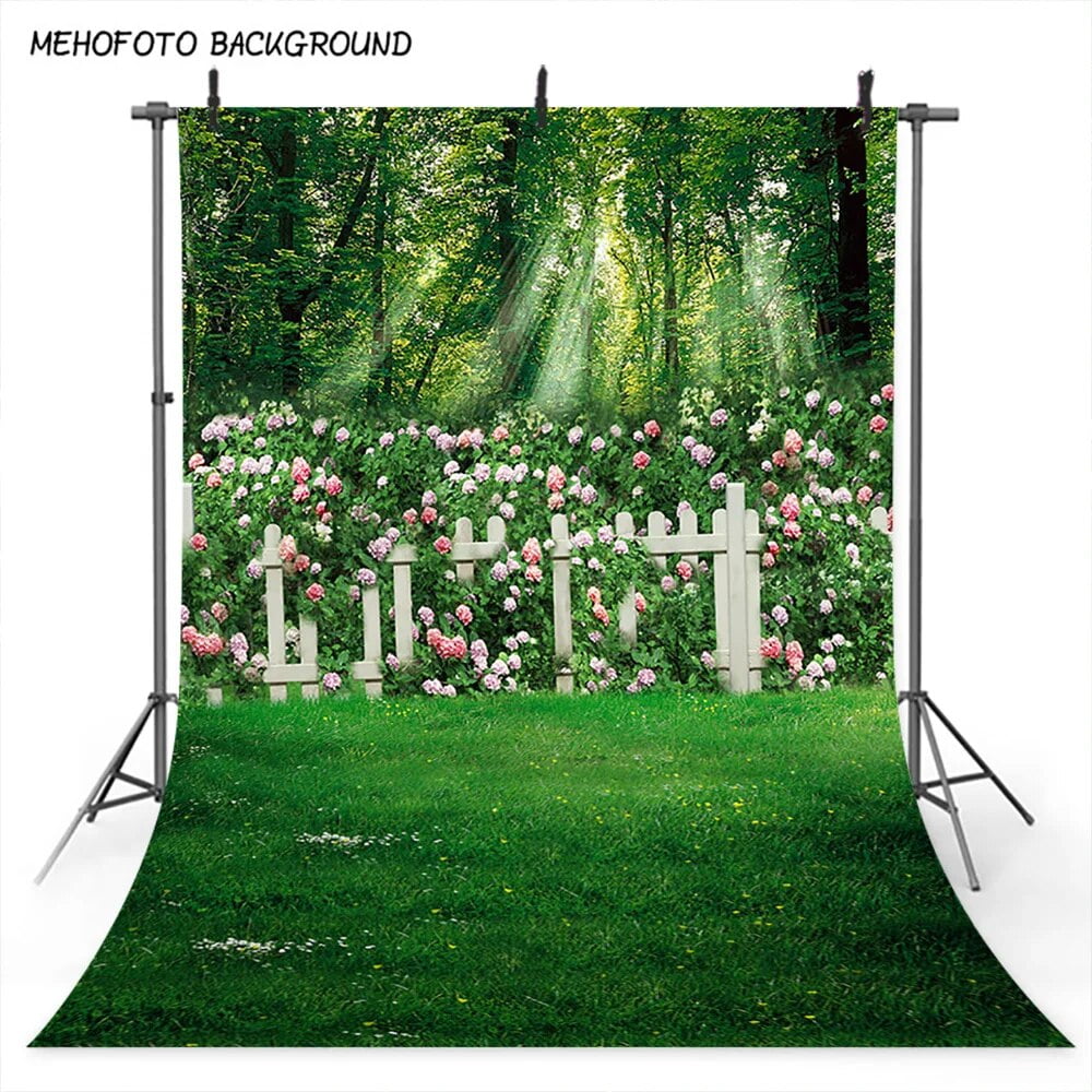 Spring Scenery Backdrop Easter Egg Grassland Fairy Tale Forest Children ...