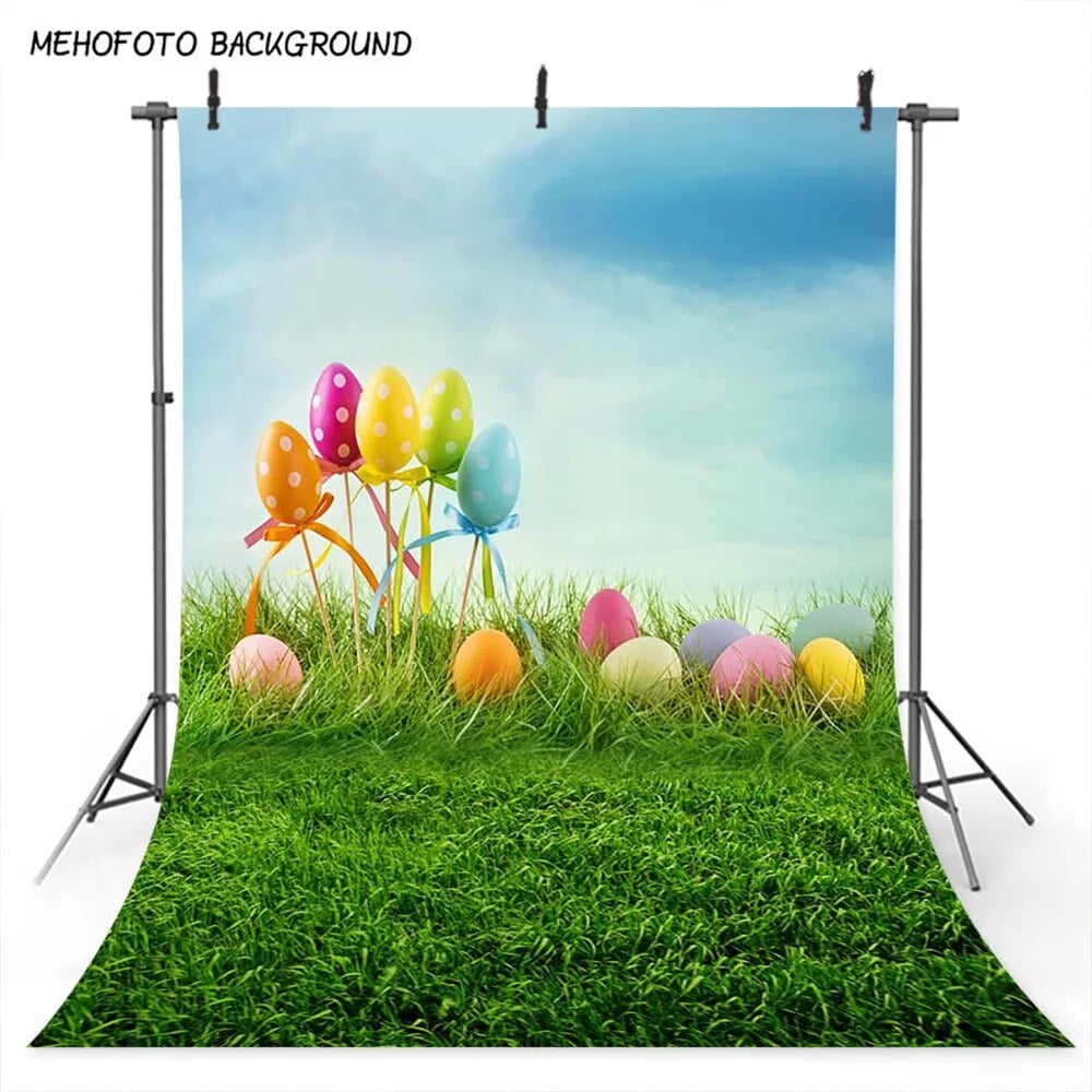 Spring Scenery Backdrop Easter Egg Grassland Fairy Tale Forest Children ...