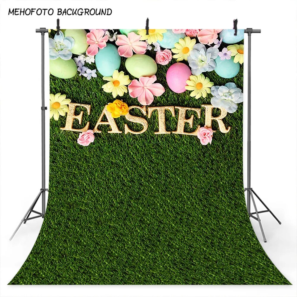 Spring Scenery Backdrop Easter Egg Grassland Fairy Tale Forest Children ...