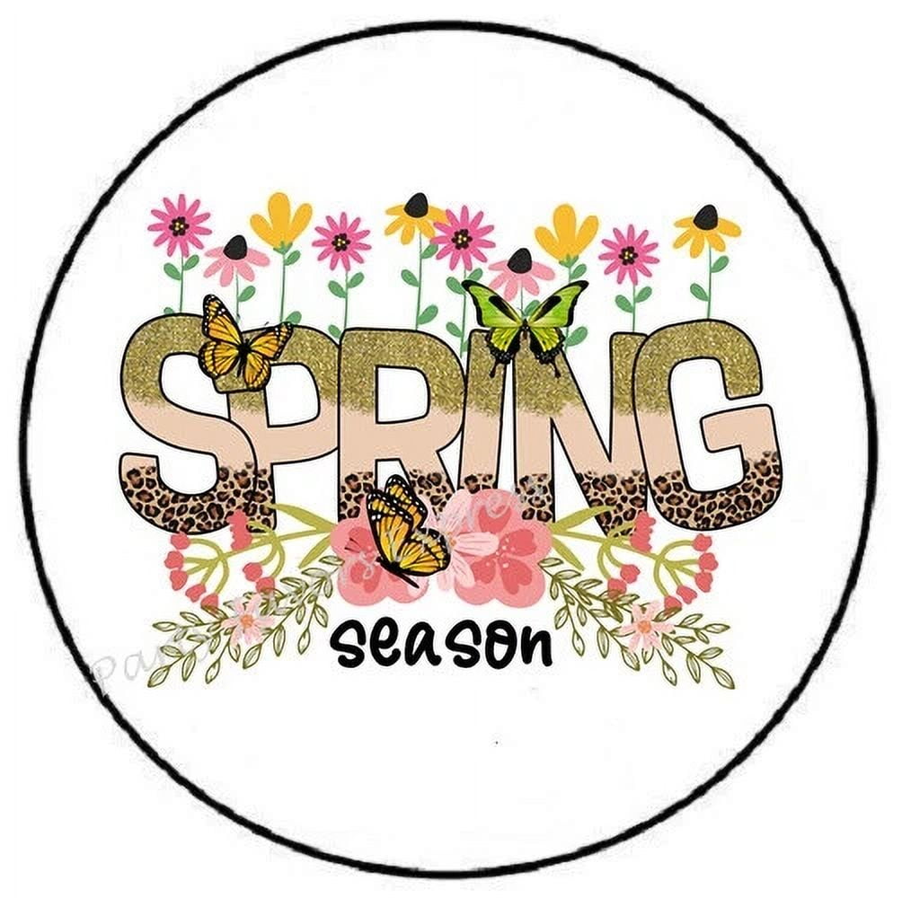 Spring Season Floral Stickers Party Favors Phone Decal Water Bottle ...