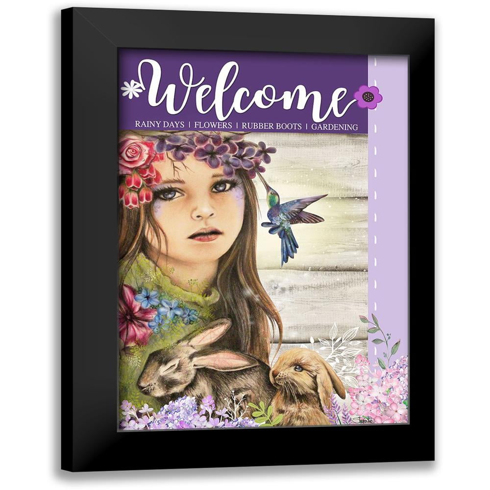 Spring - Seasons Series - Sign Flag Design 11x14 Black Modern Framed ...
