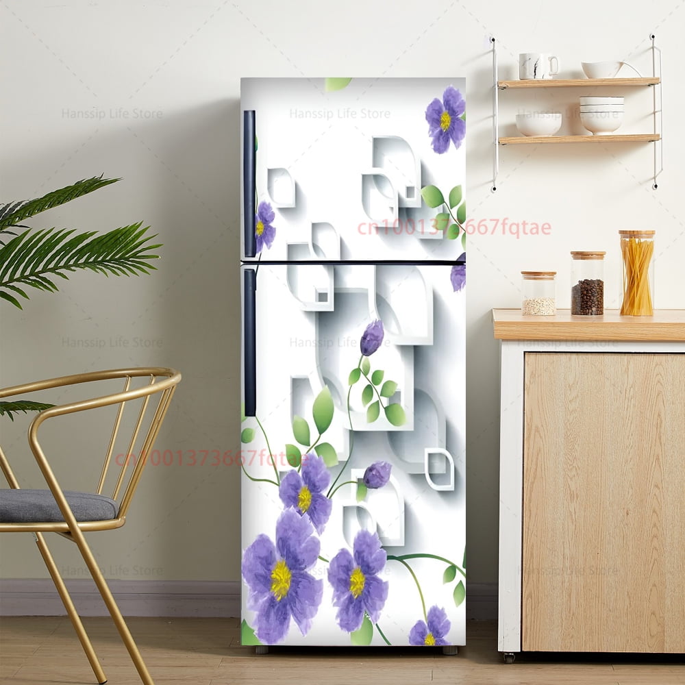 Spring Series Butterfly Design Fridge Door Sticker Kitchen Decoration ...