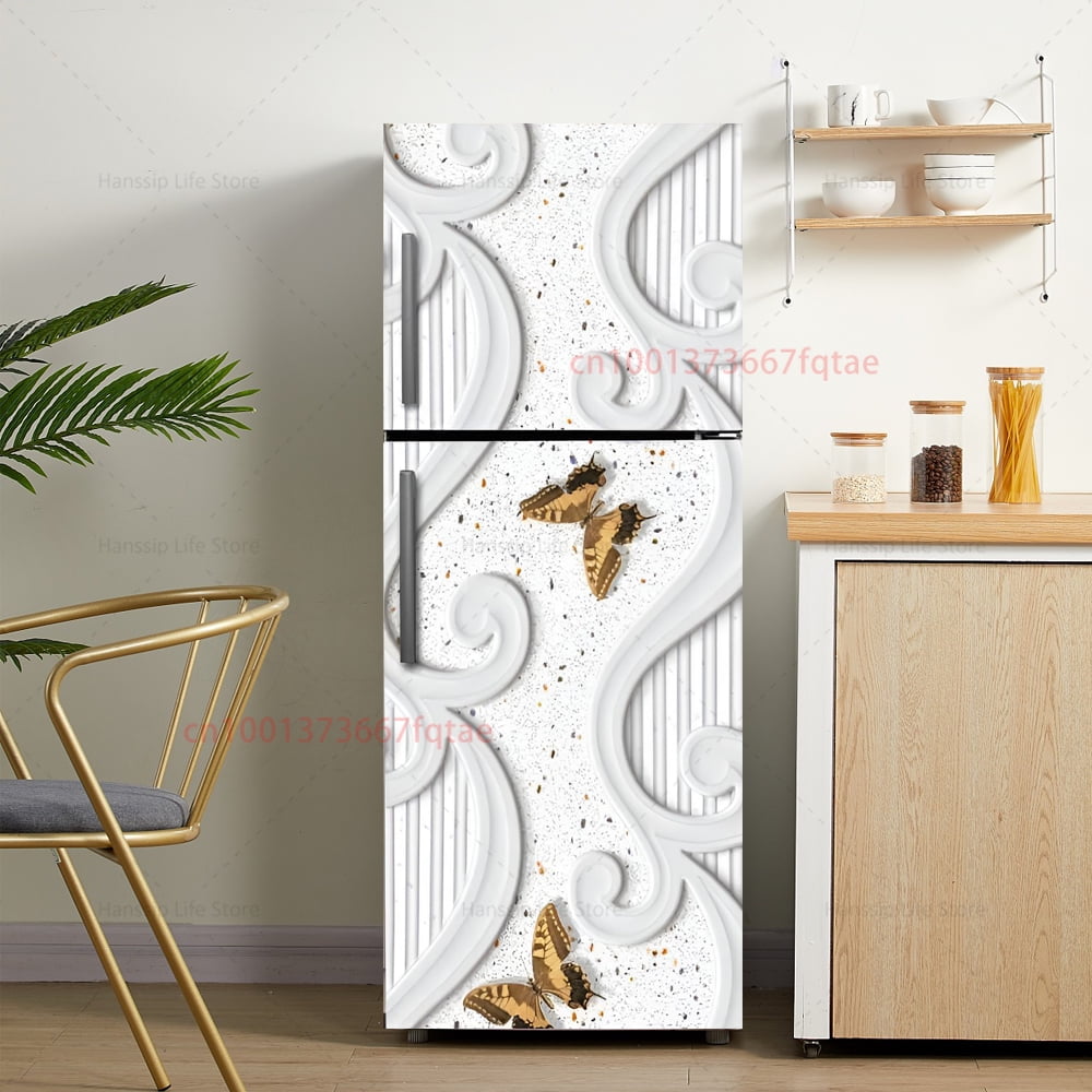 Spring Series Butterfly Design Fridge Door Sticker Kitchen Decoration ...