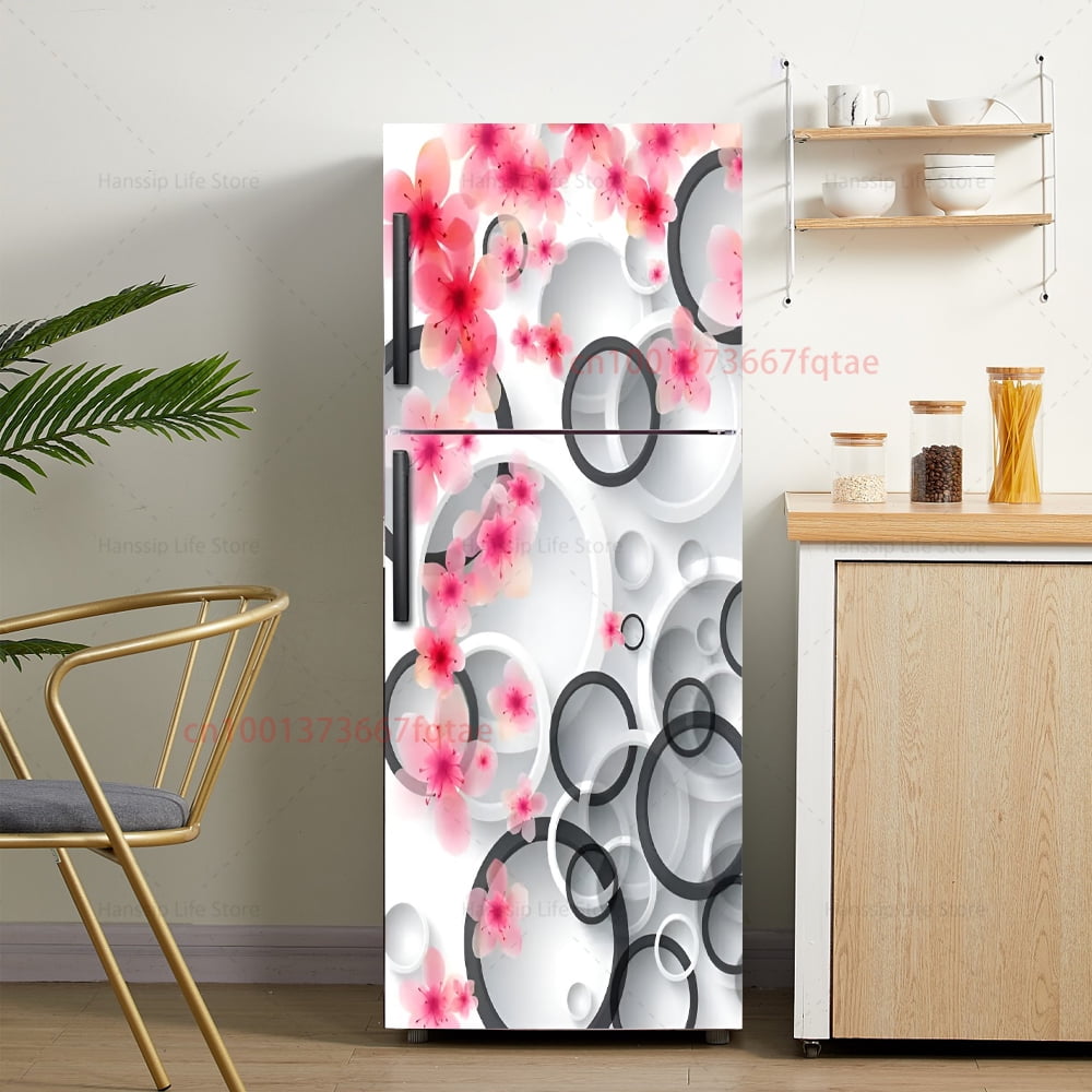 Spring Series Butterfly Design Fridge Door Sticker Kitchen Decoration ...