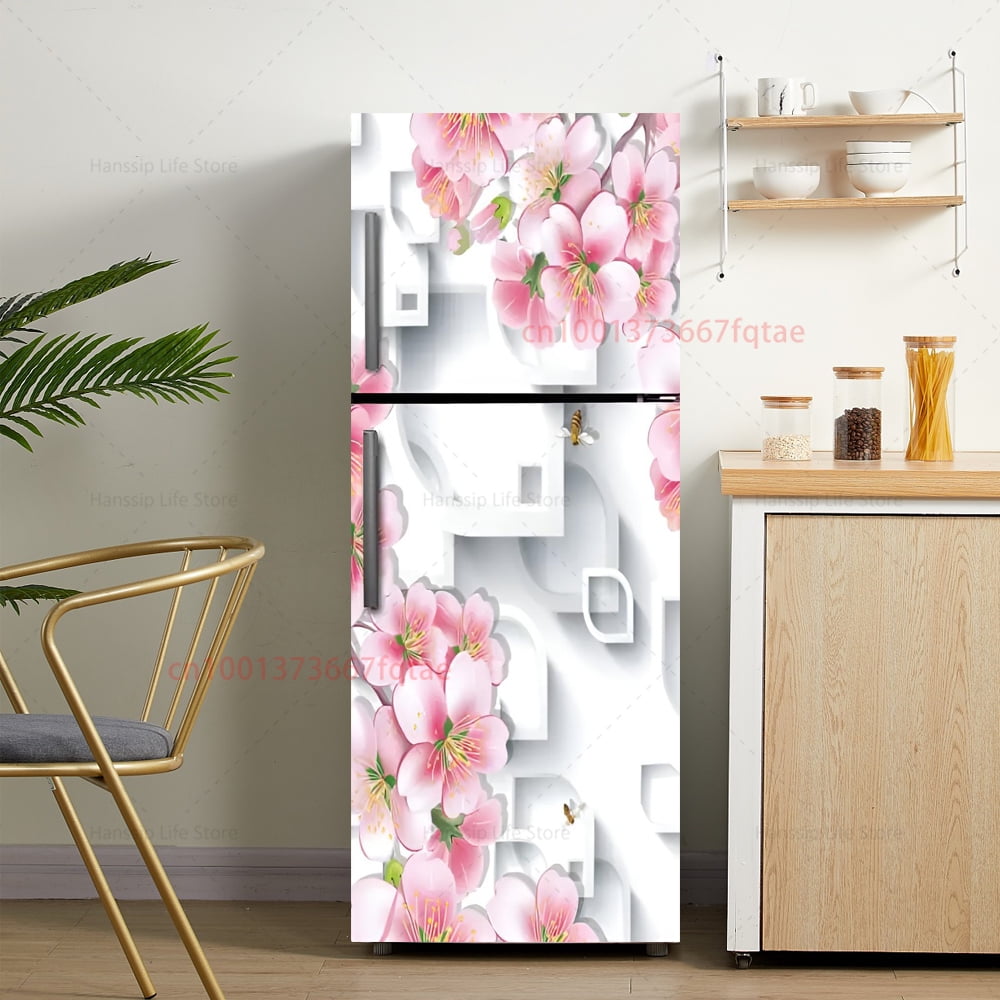 Spring Series Butterfly Design Fridge Door Sticker Kitchen Decoration ...