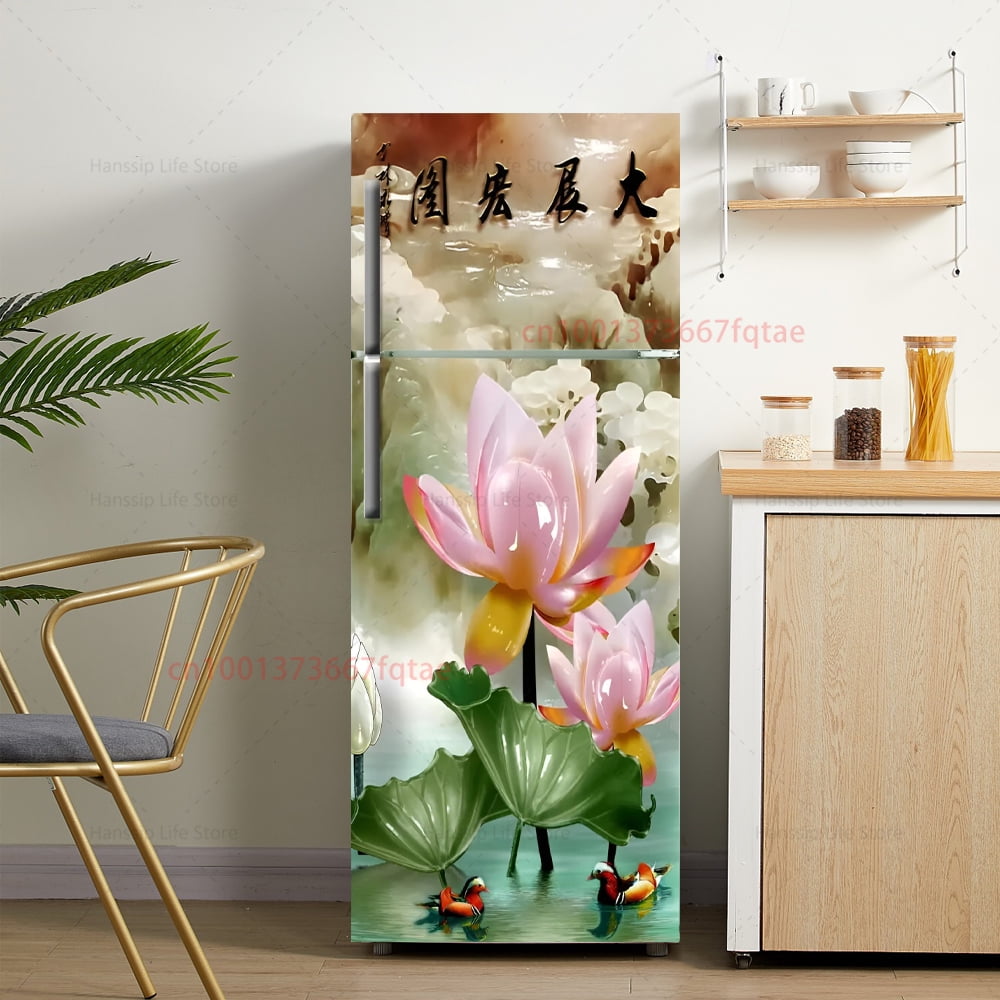 Spring Series Butterfly Design Fridge Door Sticker Kitchen ration ...