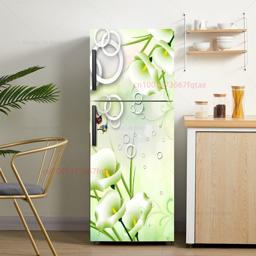 Spring Series Butterfly Design Fridge Door Sticker Kitchen ration ...