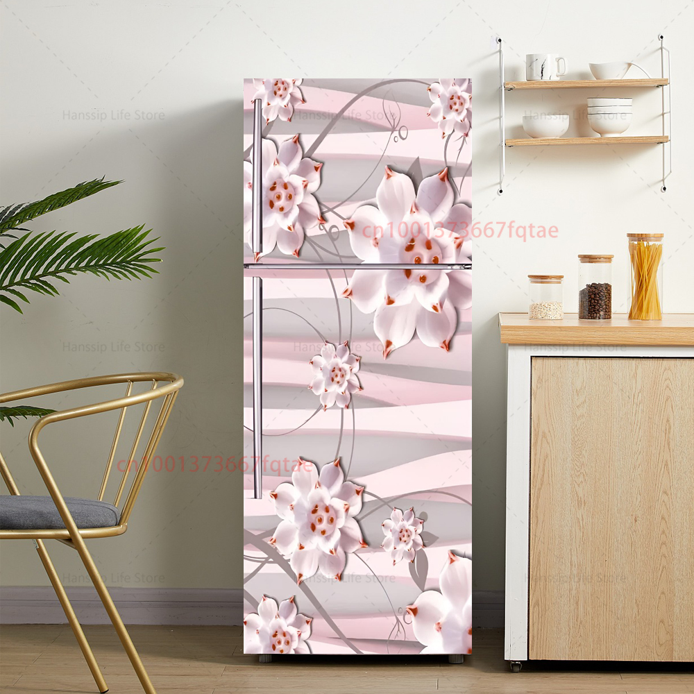 Spring Series Butterfly Design Fridge Door Sticker Kitchen ration ...