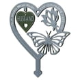 Spring Sleek Heartshaped Lawn Insert Butterfly Flower Decorated Tribute ...