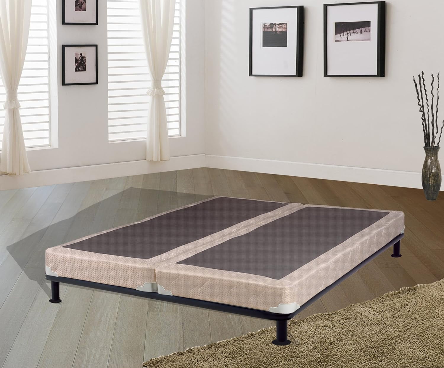 Spring Sleep Low Profile Split Wood Traditional Box Spring/Foundation ...