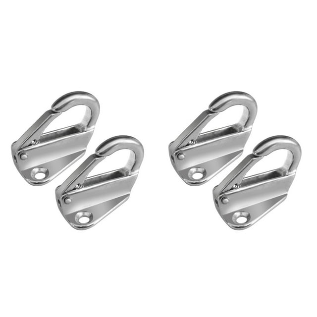 Spring Snap Hook 4 Pcs Stainless Steel Boat Handle Marine Accessories ...