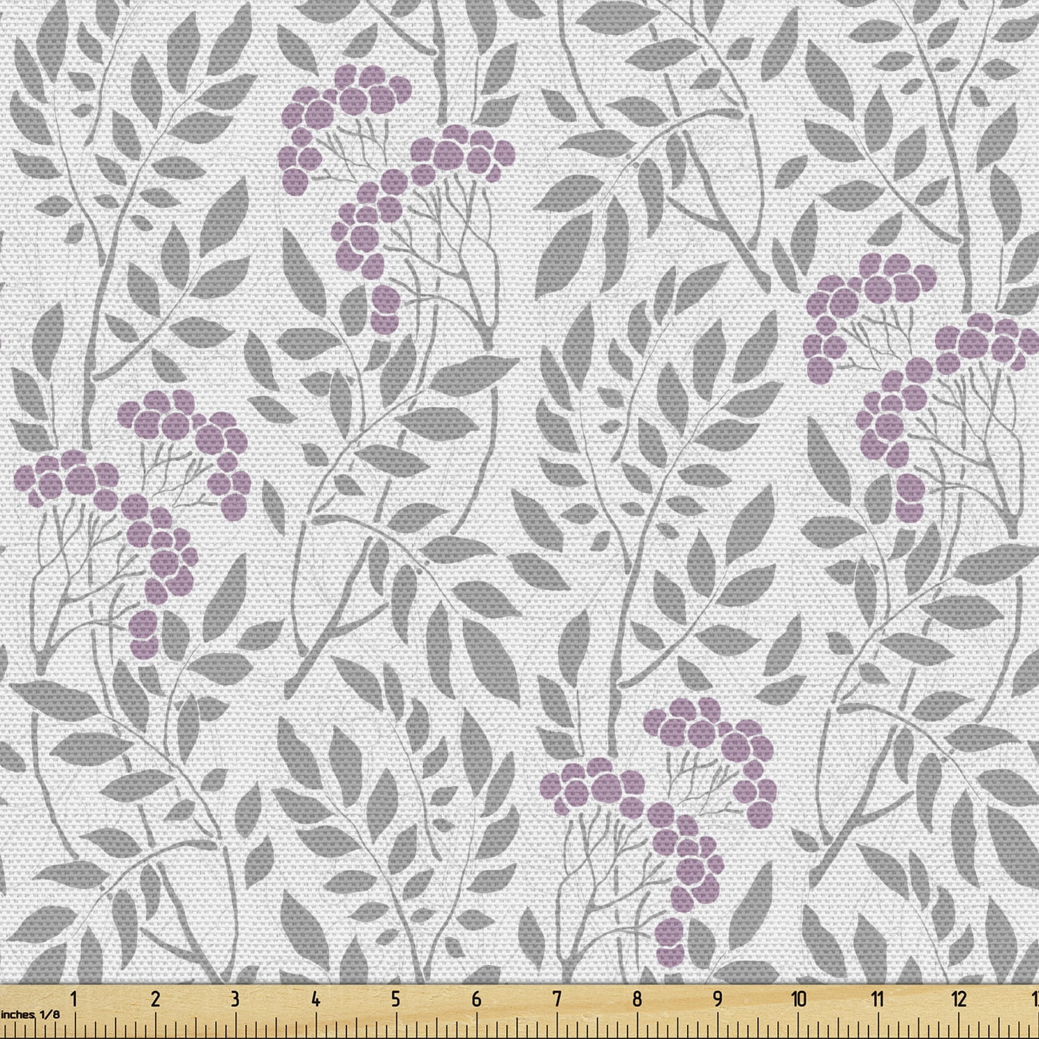 Ambesonne Spring Fabric by the Yard Upholstery, Art Deco Sprigs and ...