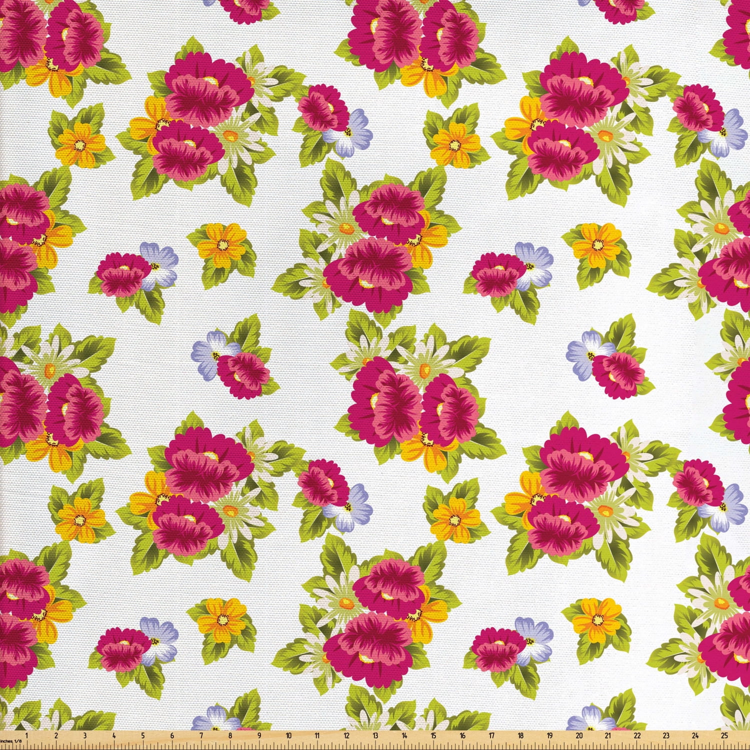 Spring Sofa Upholstery Fabric by the Yard, Piles of Colorful Fresh ...