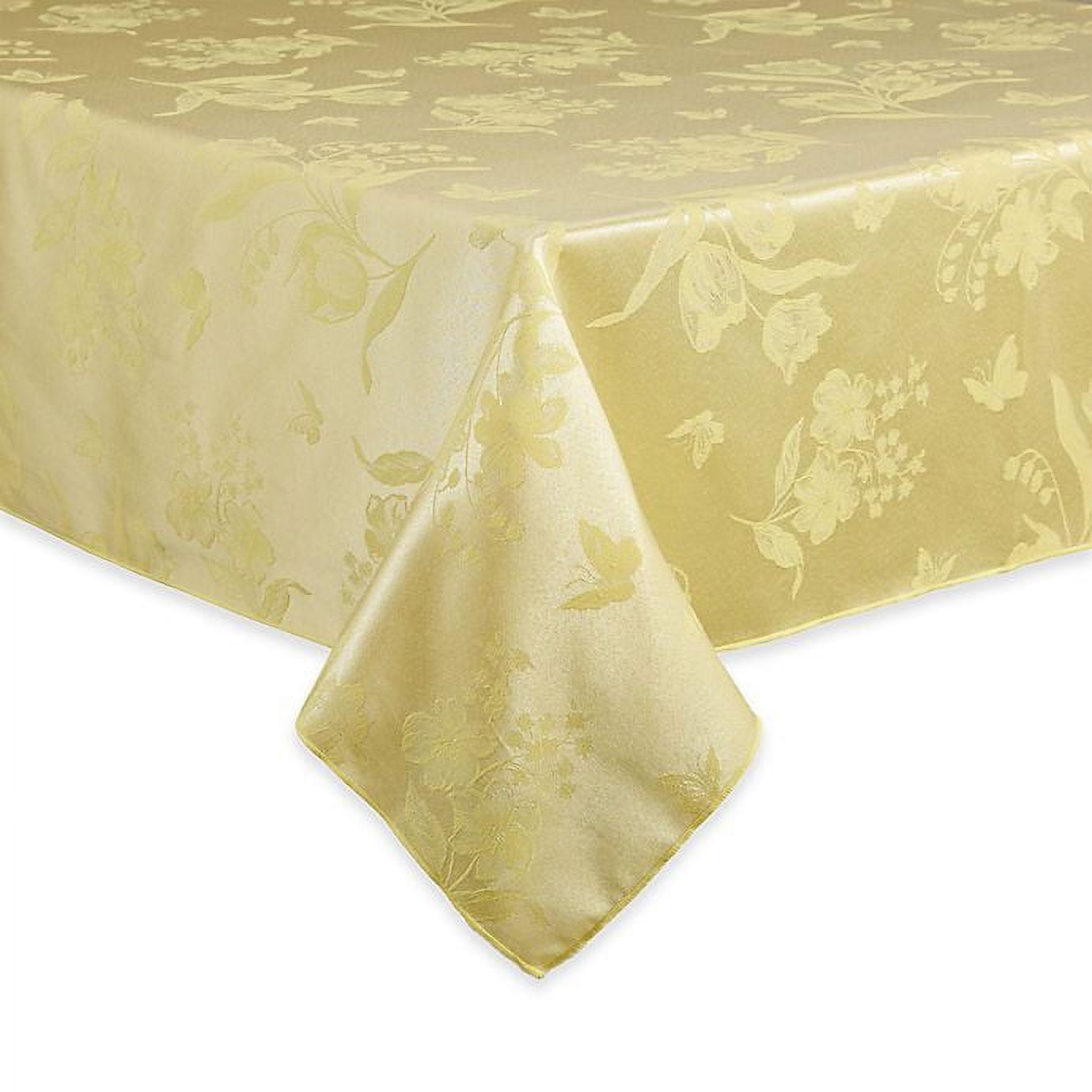 Town & Country Spring Splendor Tablecloth in Butter Oblong 60 Inches x ...