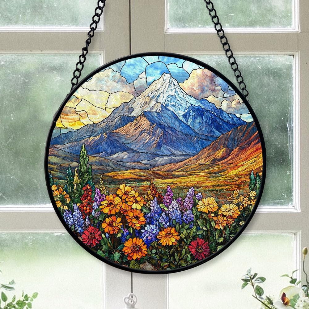 Spring Stained Glass Suncatcher, Spring Christmas 2025, Spring Stained ...