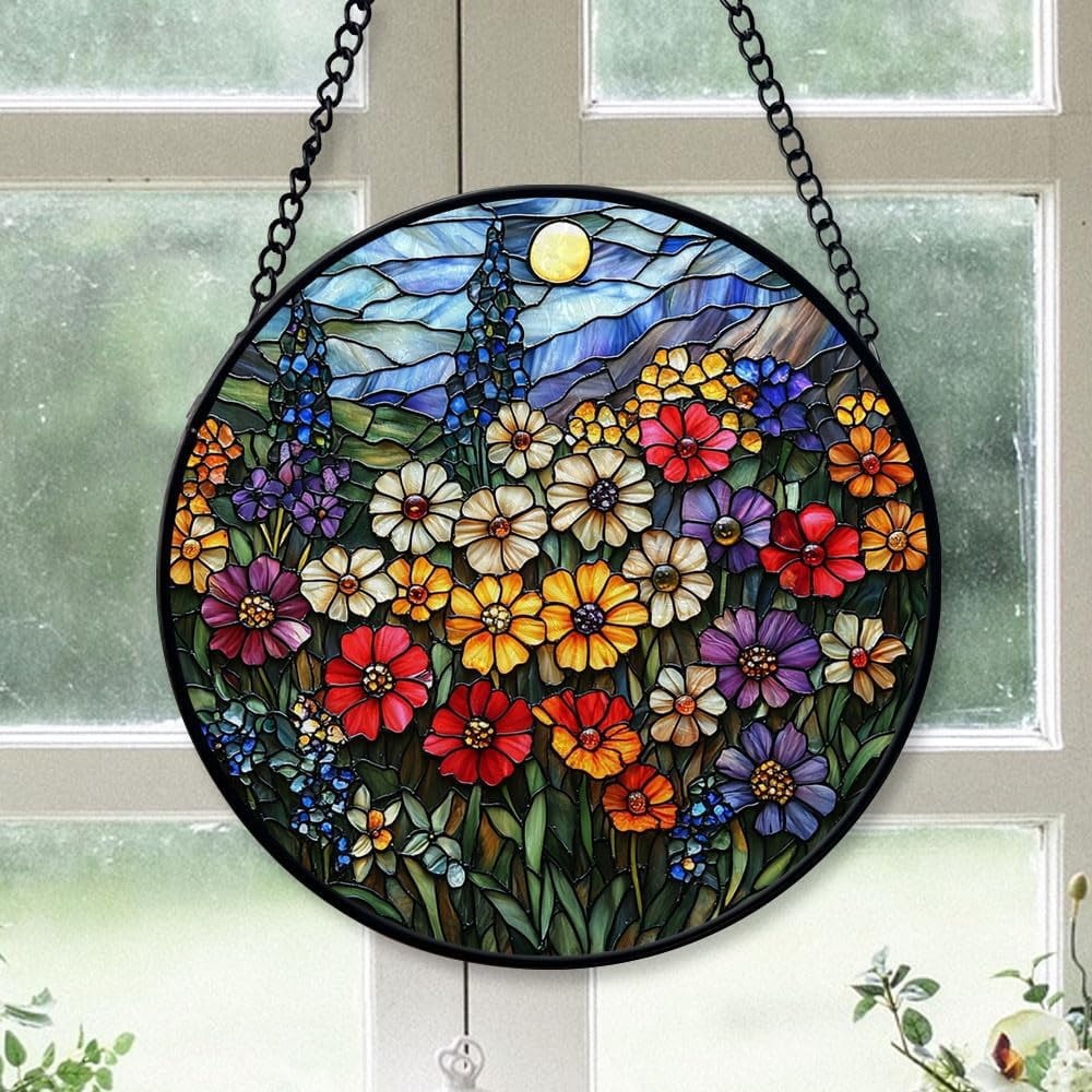 Spring Stained Glass Suncatcher, Spring Christmas 2025, Spring Stained ...