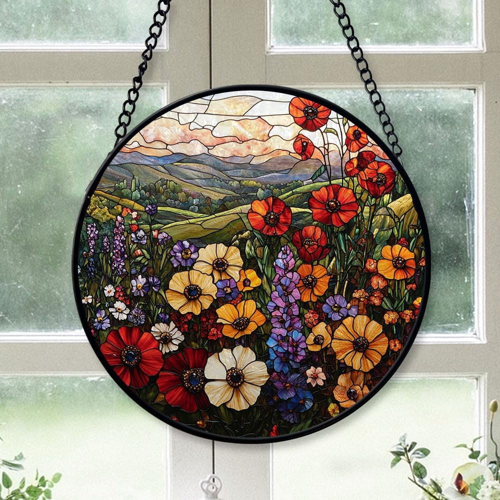Spring Stained Glass Suncatcher, Spring Christmas 2025, Spring Stained ...