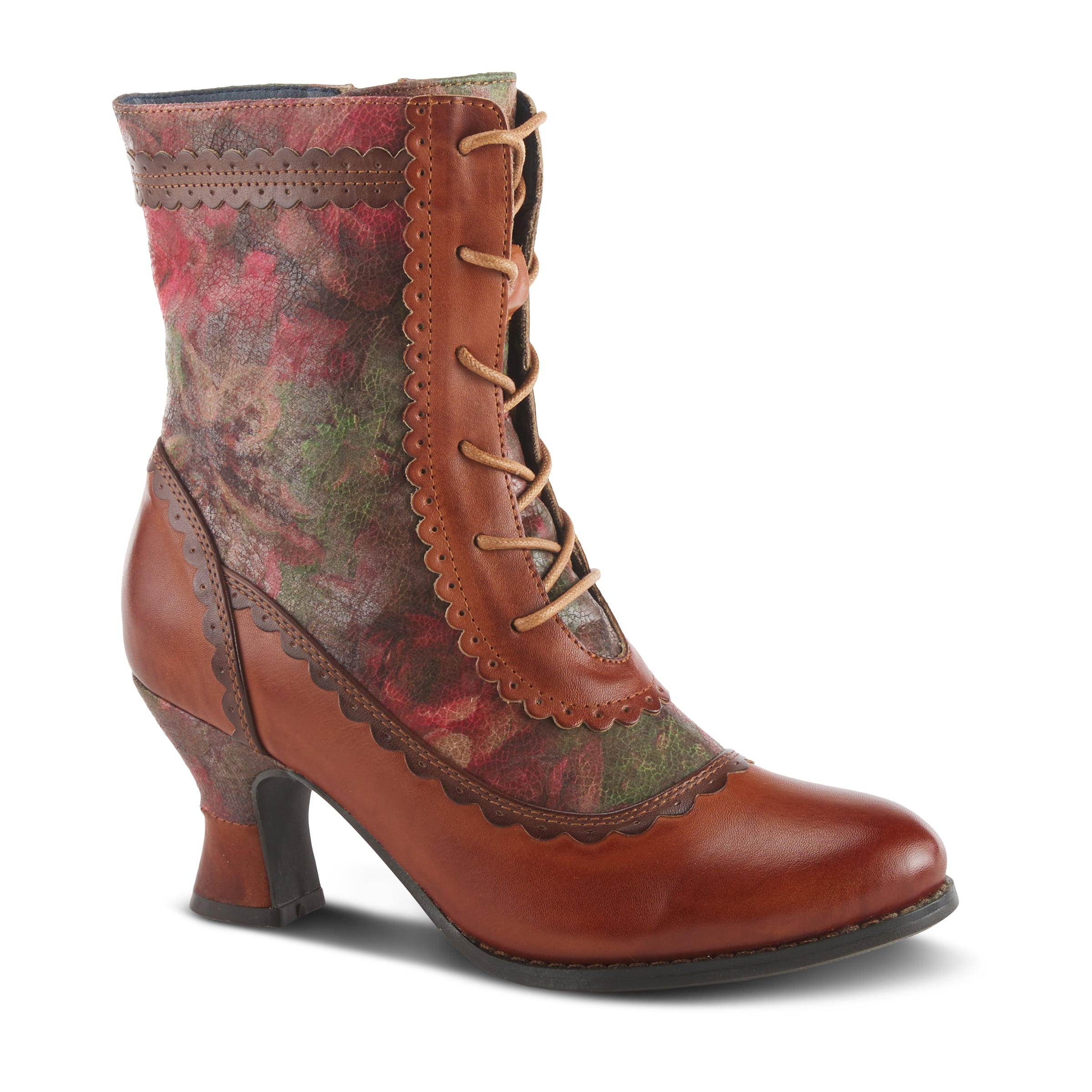 Spring Step L'Artiste Women's Bewitch-Floral Leather Ankle Bootie ...