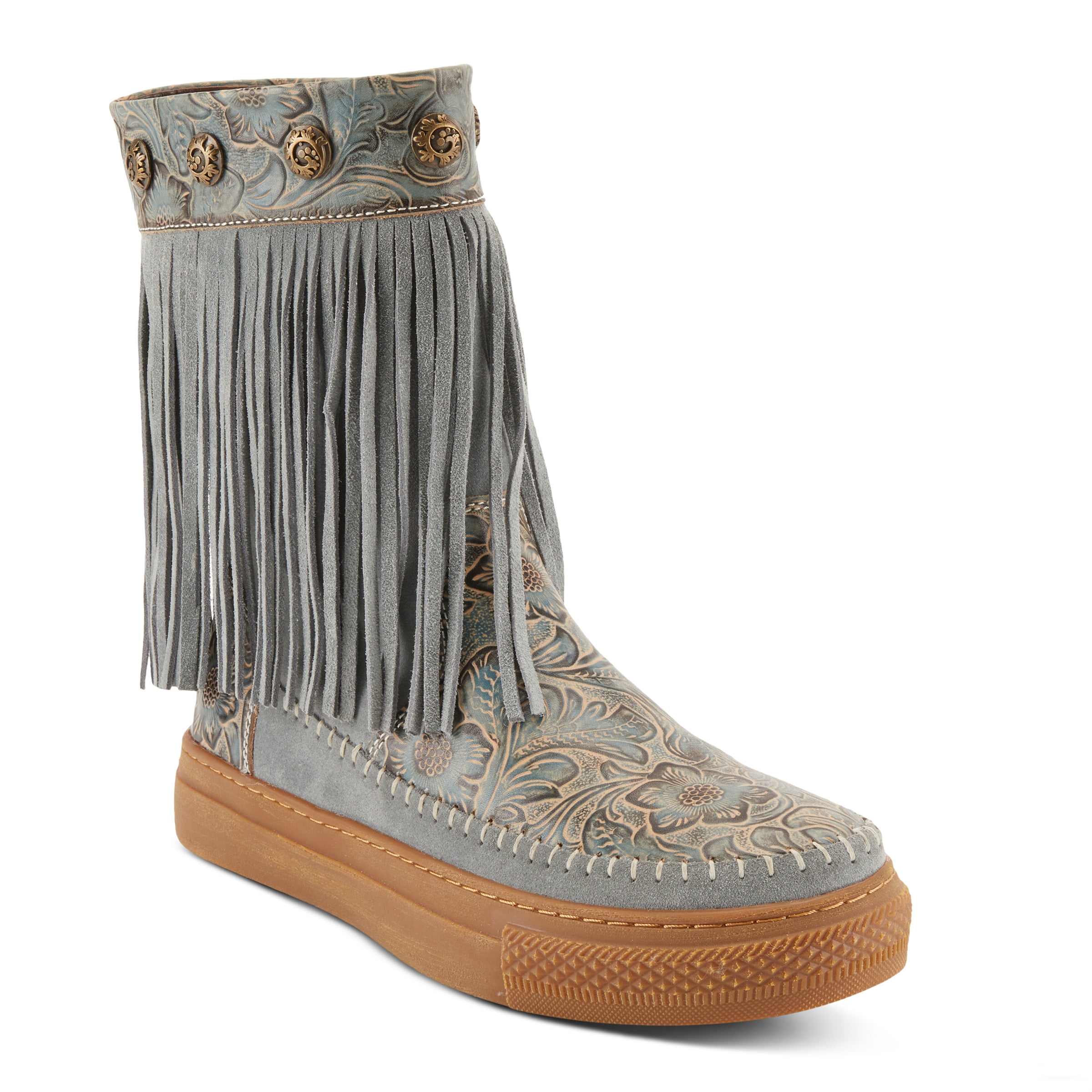 Spring Step L'Artiste Women's Fringely Leather Bootie - Walmart.com