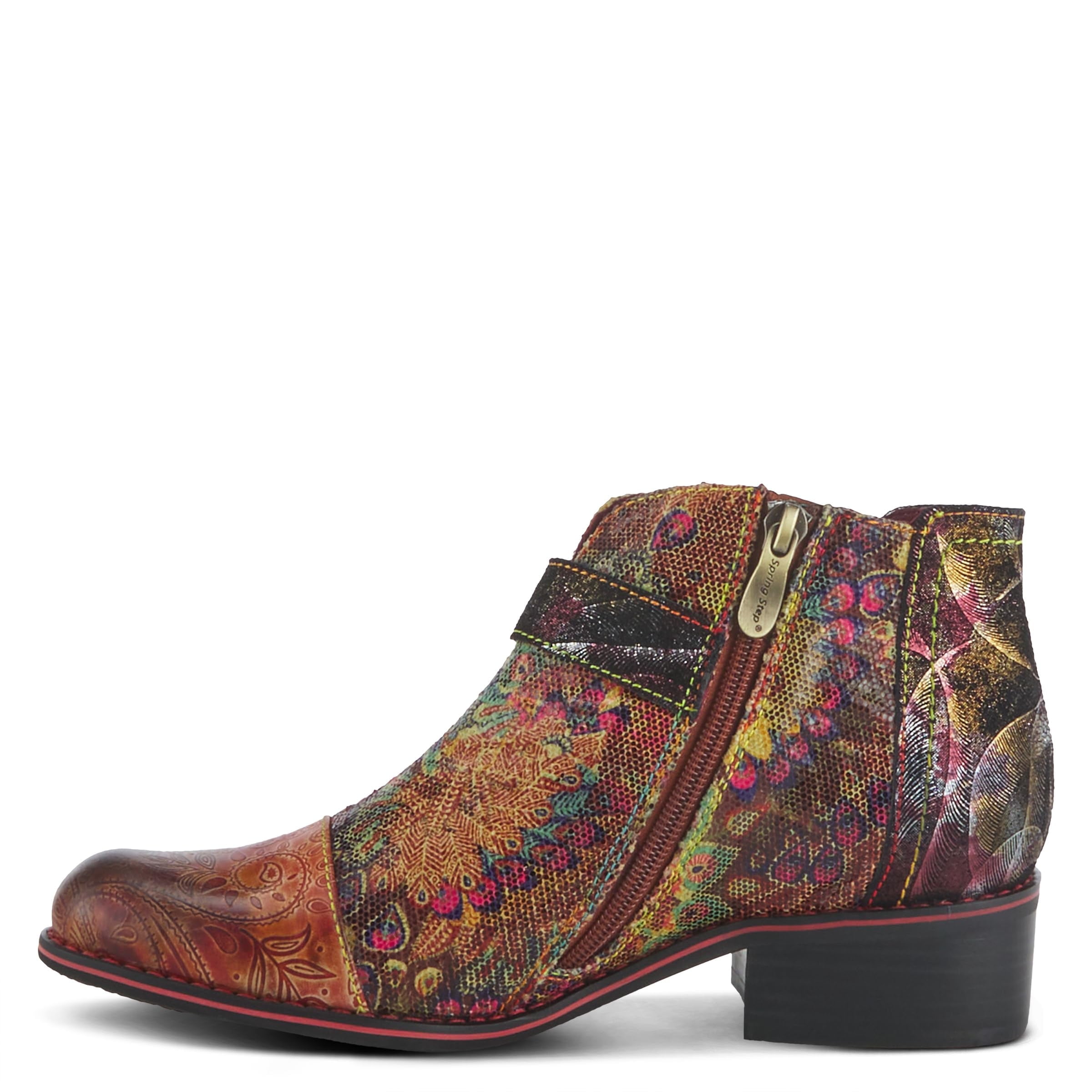 Spring Step L'Artiste Women's Georgiana-Scope Leather Bootie Camel ...