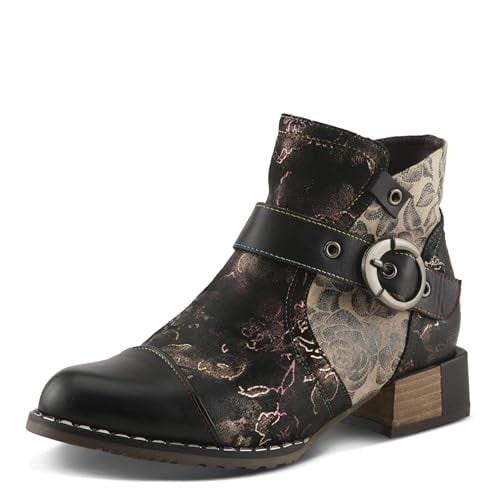 Spring Step L'Artiste Women’s Hand-Painted Leather Ankle Boots — Bold ...