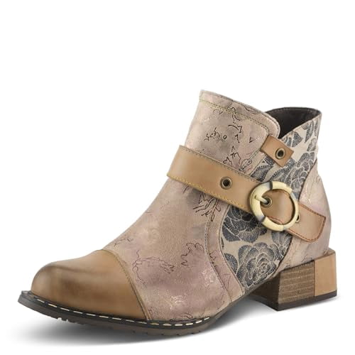 Spring Step L'Artiste Women’s Hand-Painted Leather Ankle Boots — Bold ...