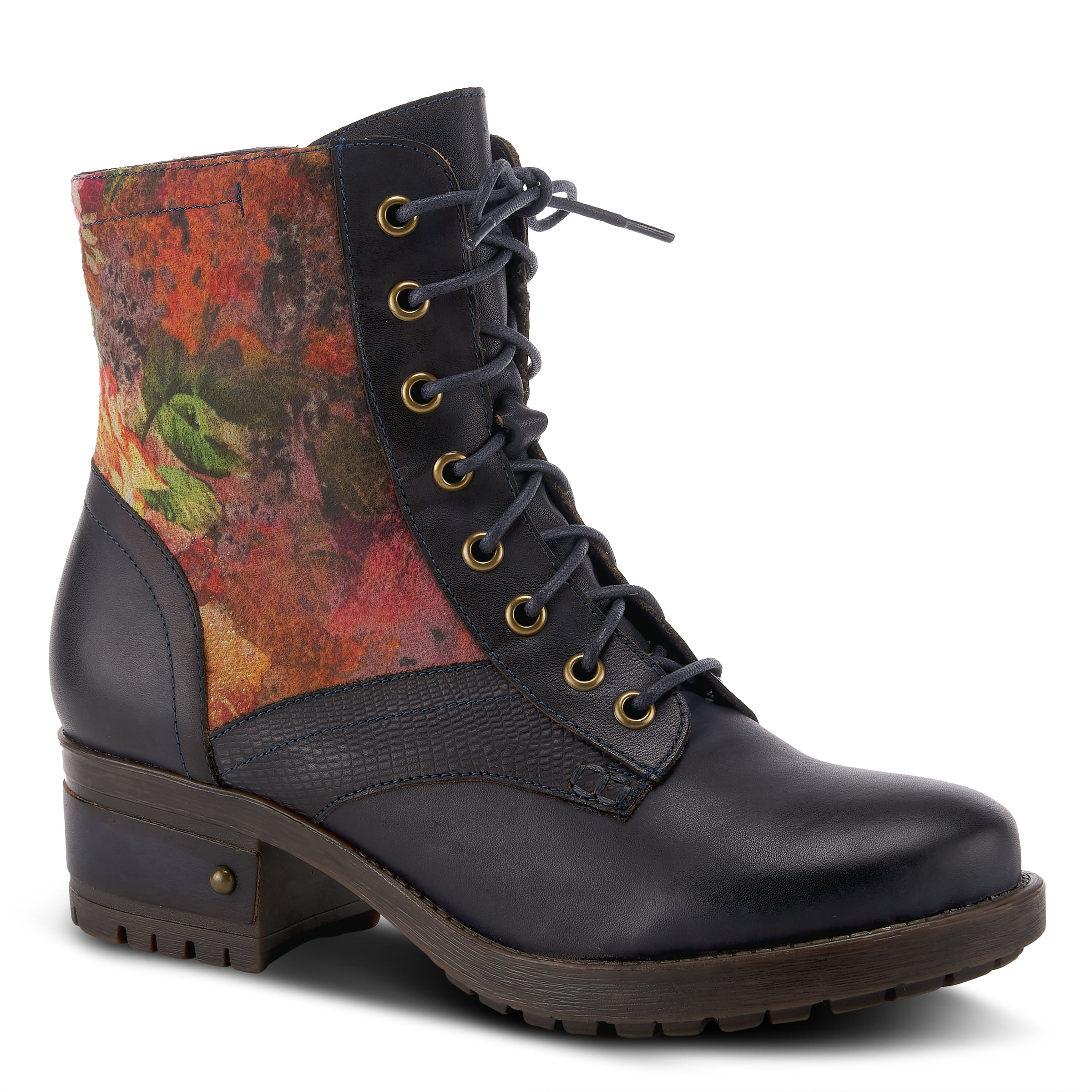 L’Artiste Marty Hand-Painted Leather Ankle Boots for Women – Cozy ...