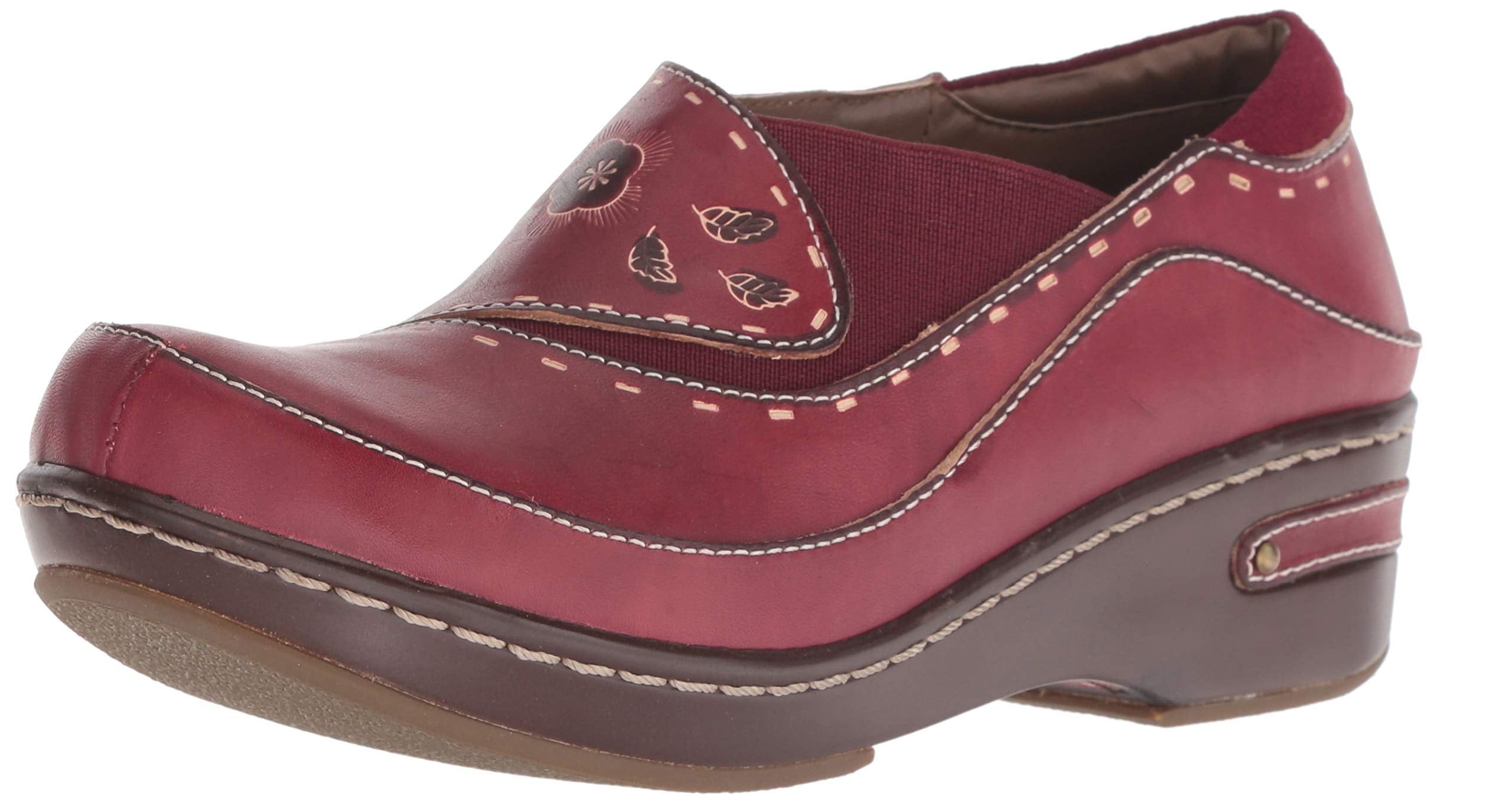 Spring Step L'artiste Burbank Leather Clogs for Women | Hand-Painted ...