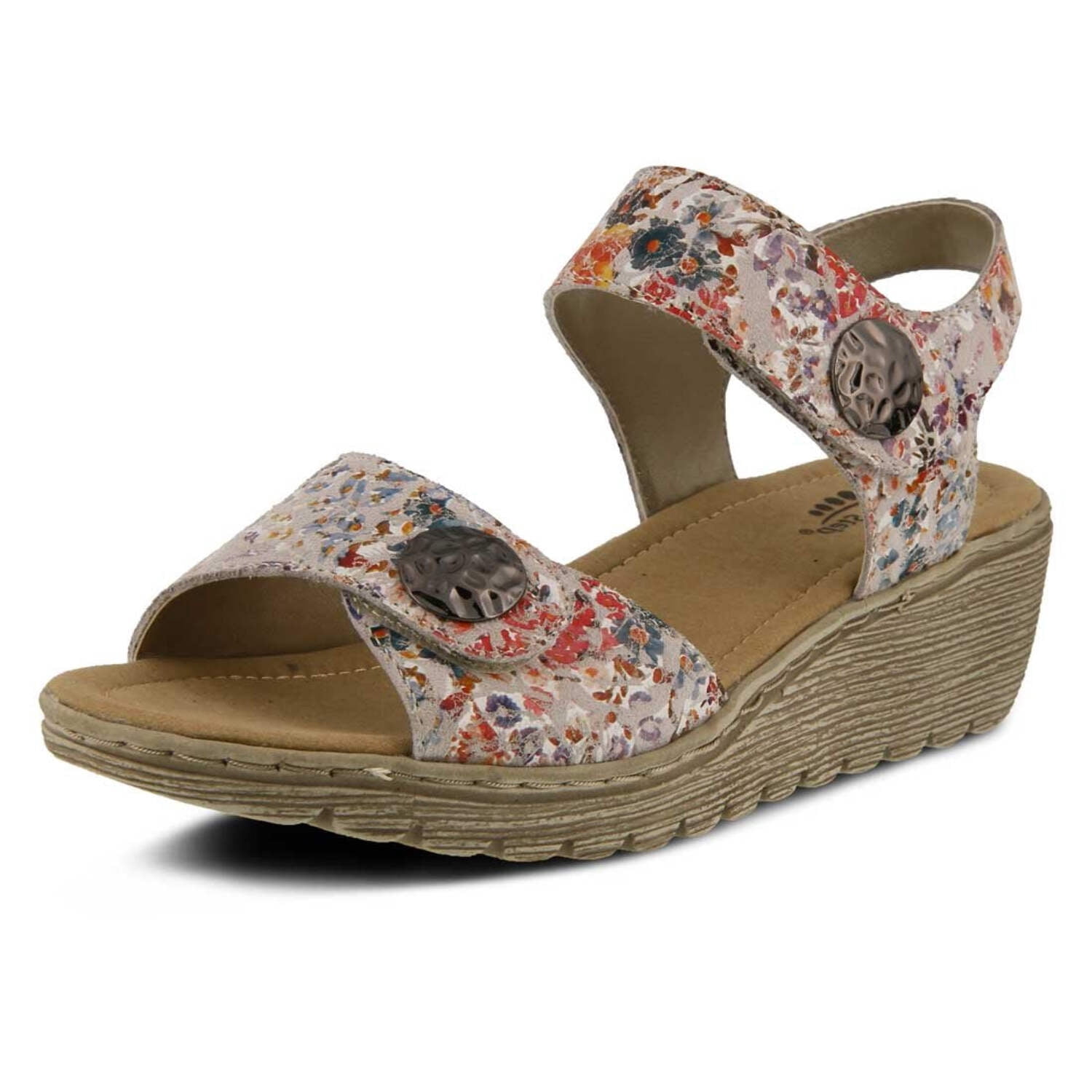 Spring Step Luciana Sandals Pink Multi - Walmart.com