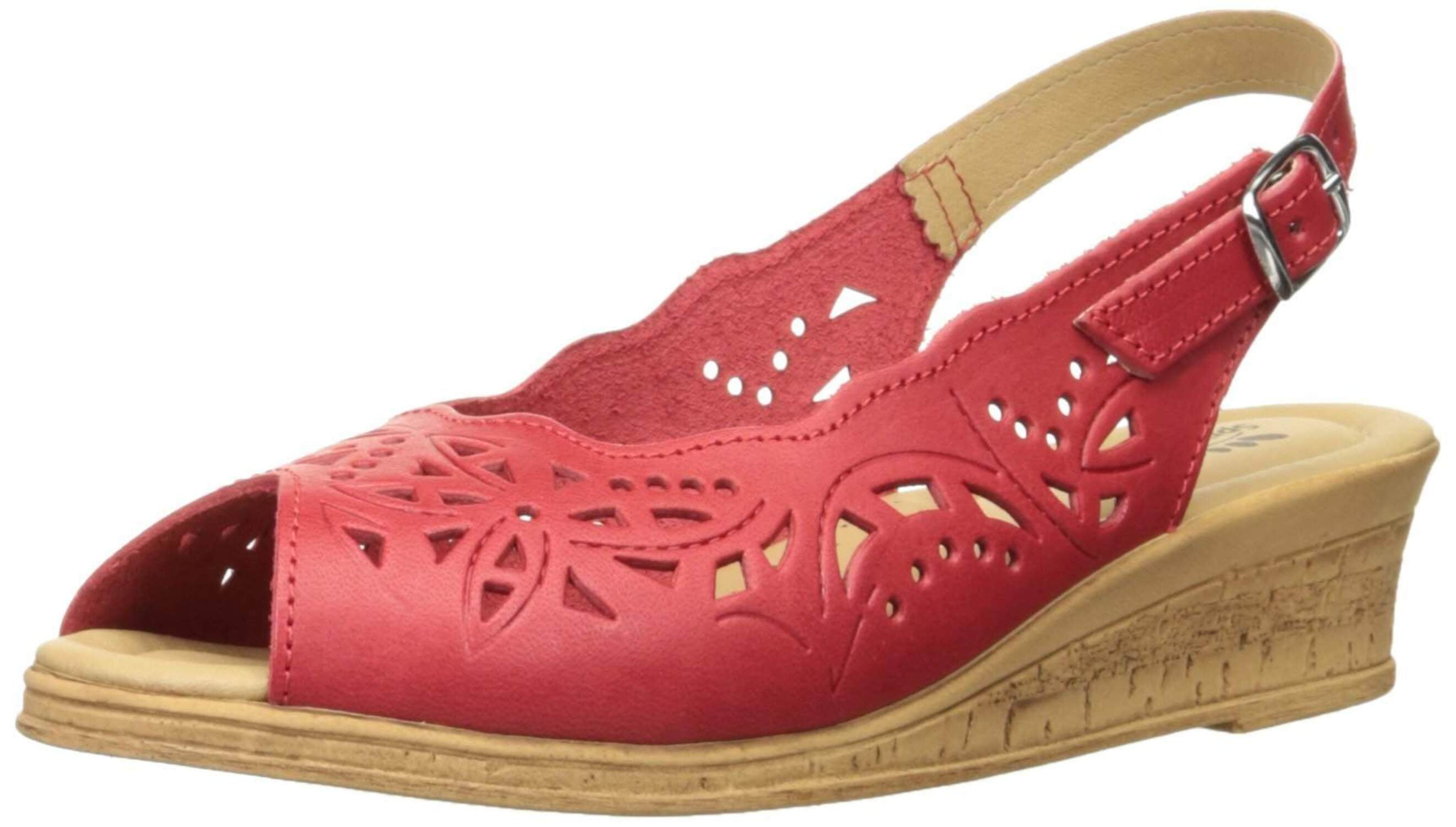 Spring Step Orella Sandals Red - Walmart.com
