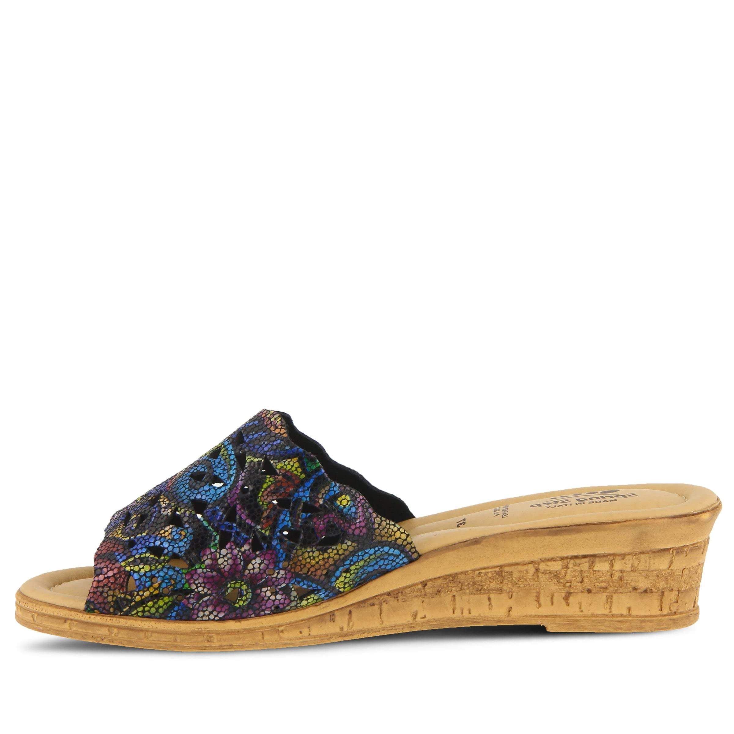 Spring Step Women's Estella Sandal, Black Multi, 9 - Walmart.com
