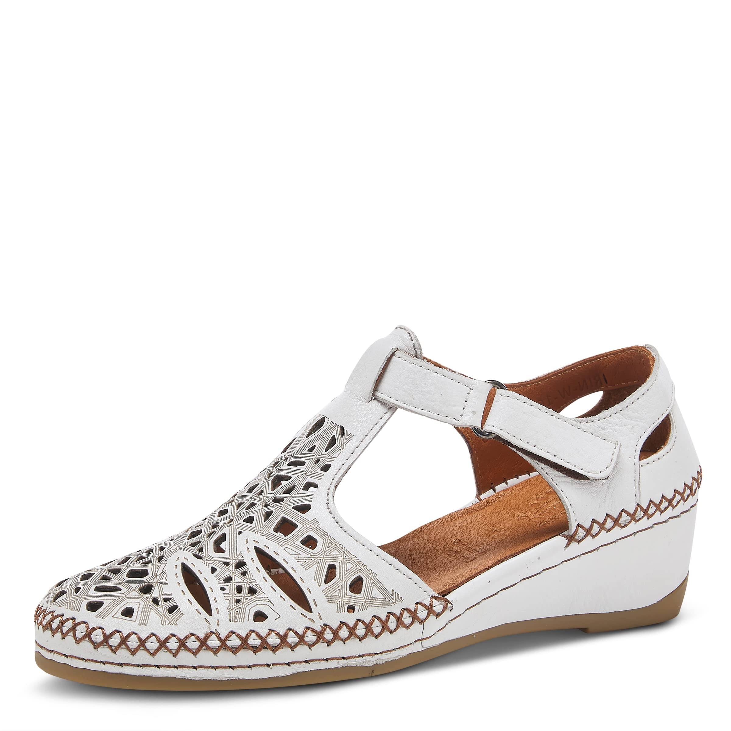 Spring Step Women's Irin T-Strap Shoe White EU 41 / US 9.5-10 - Walmart.com