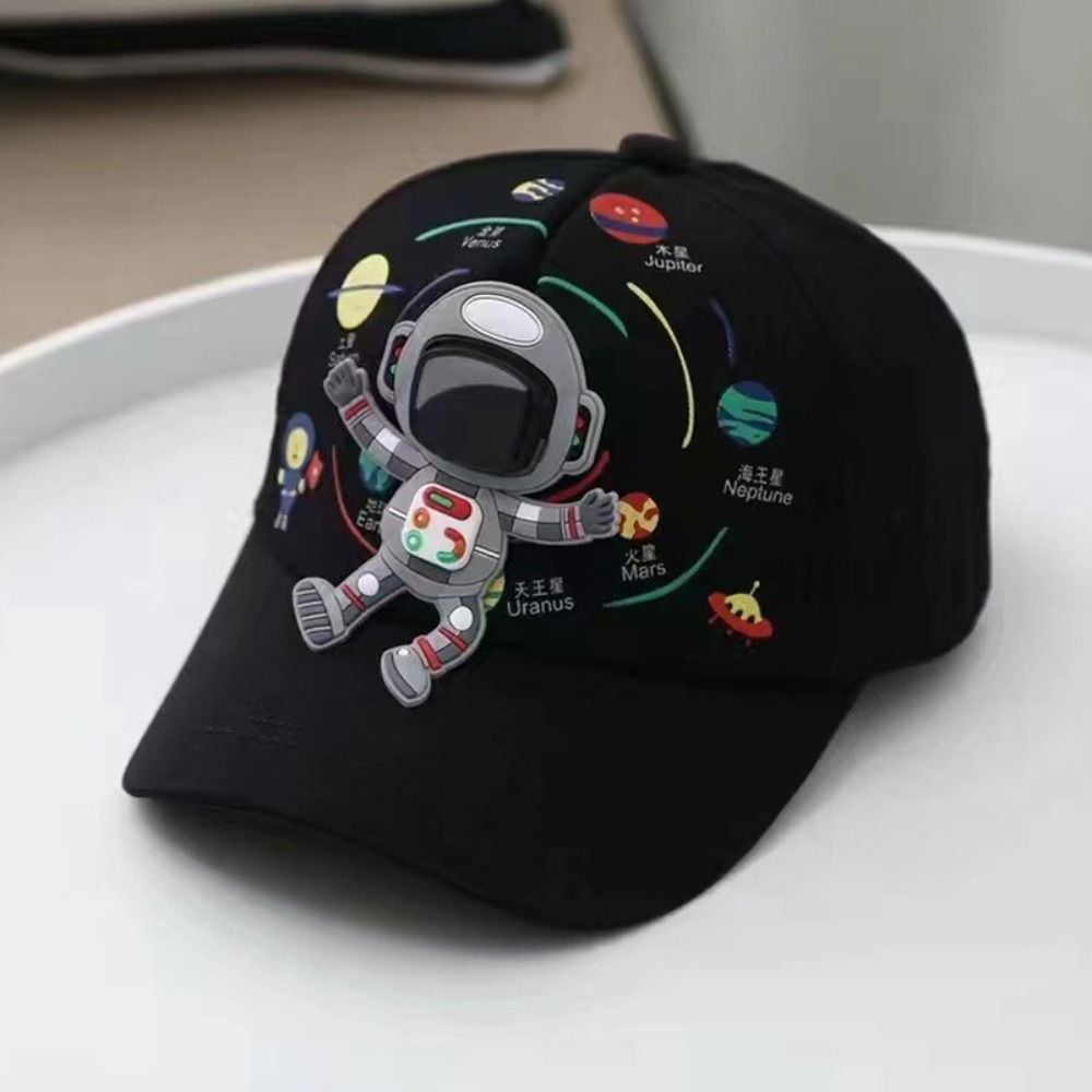 Spring Summer Adjustable Planet Print Cartoon Astronaut Baby Baseball ...