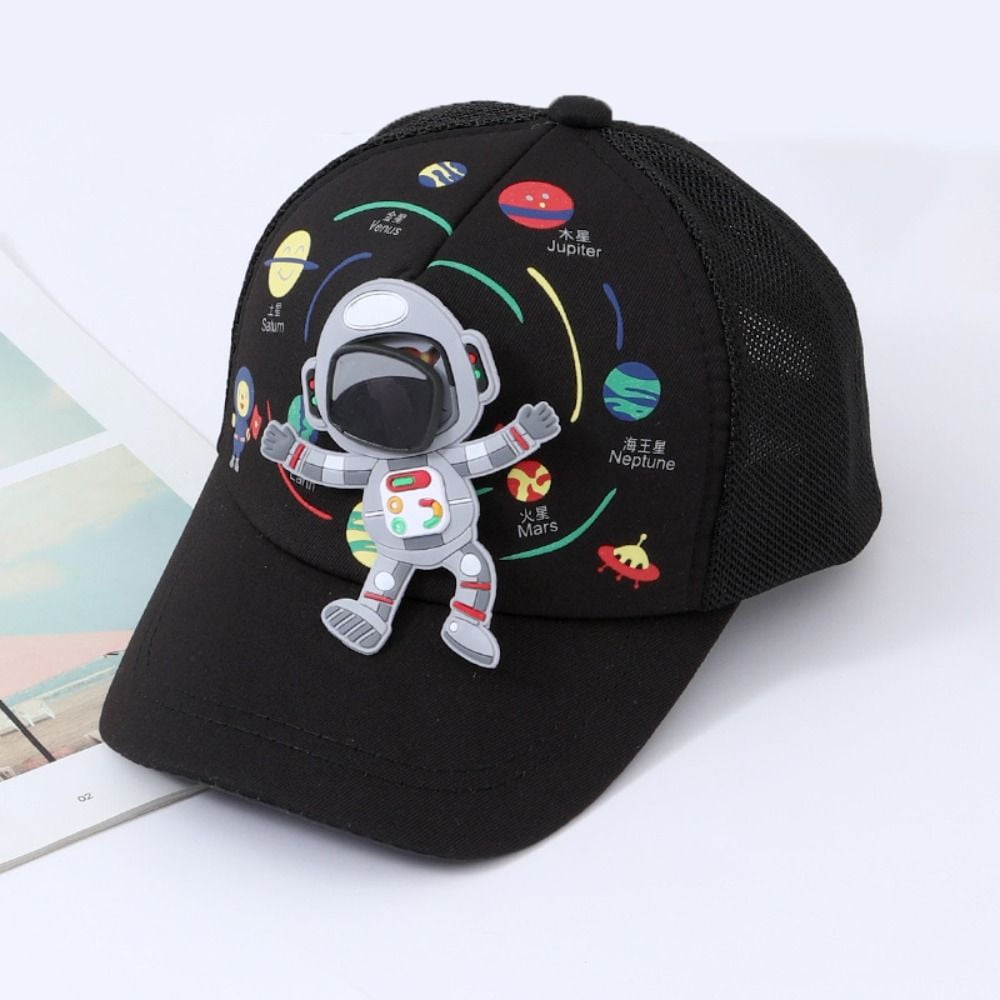 Spring Summer Adjustable Planet Print Cartoon Astronaut Baby Baseball ...