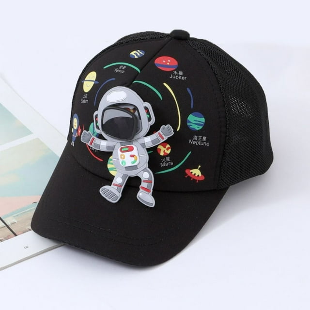 Spring Summer Adjustable Planet Print Cartoon Astronaut Baby Baseball ...