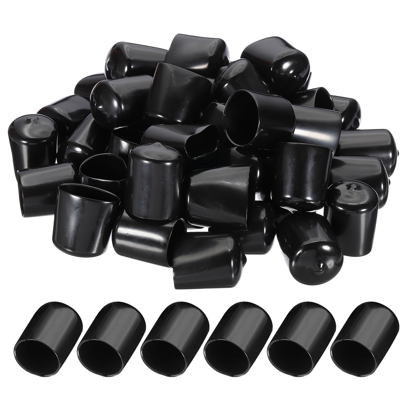 Uxcell 26mm/1.02" Rubber End Caps 44Pcs Covers Flexible Caps Covers ...