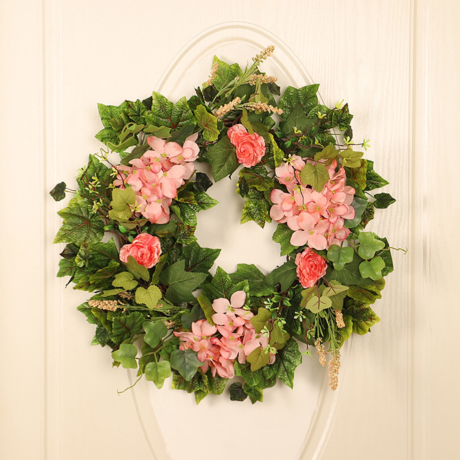 Spring Summer Artificial Wreath,Simulated Vine Embroidery,Lightweight ...