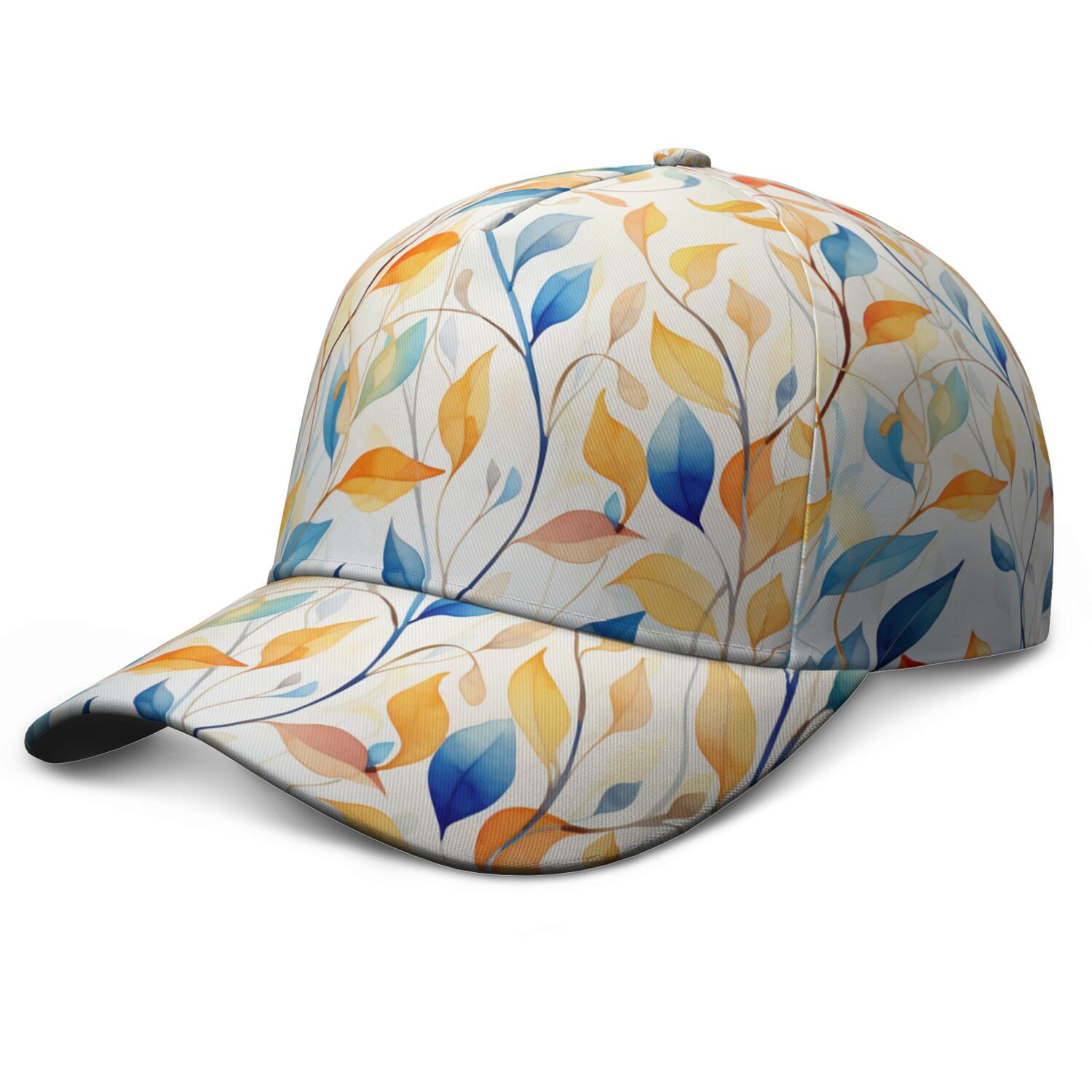 Spring Summer Baseball Cap – Floral Botanical Dad Hat Featuring ...