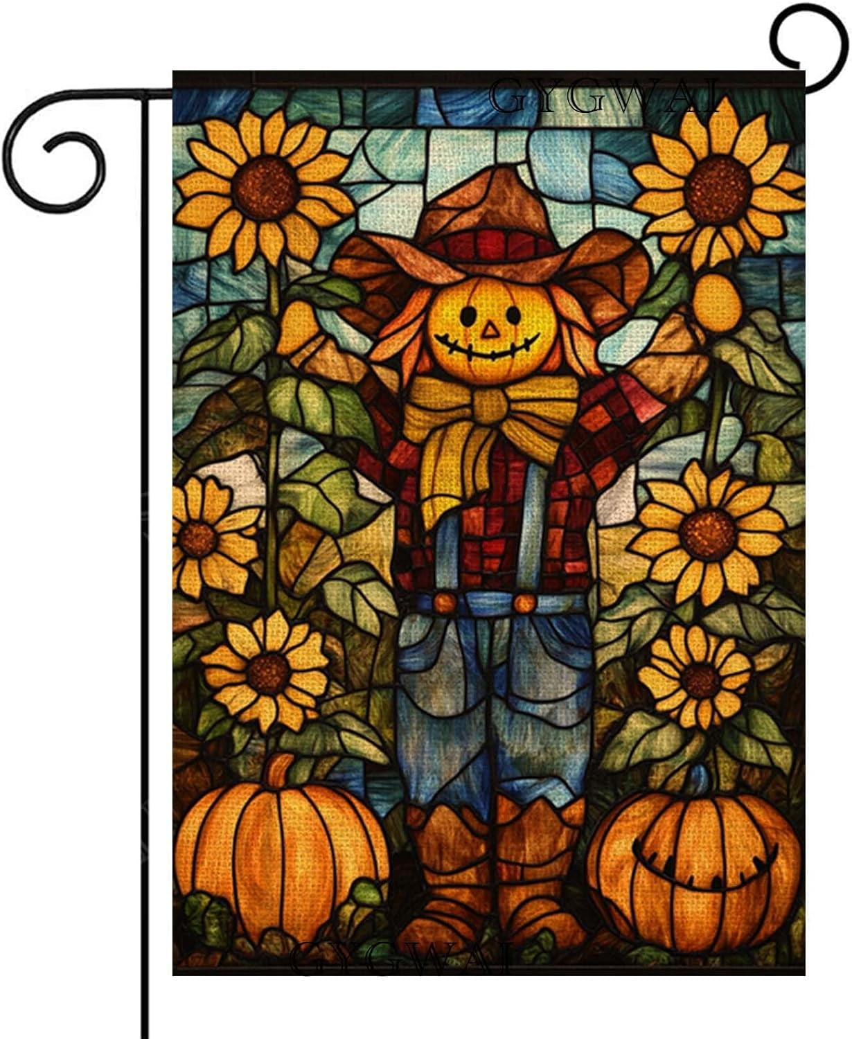 Spring Summer Bluebird House Flag Glass Style 28x40 Double Sided, Large ...