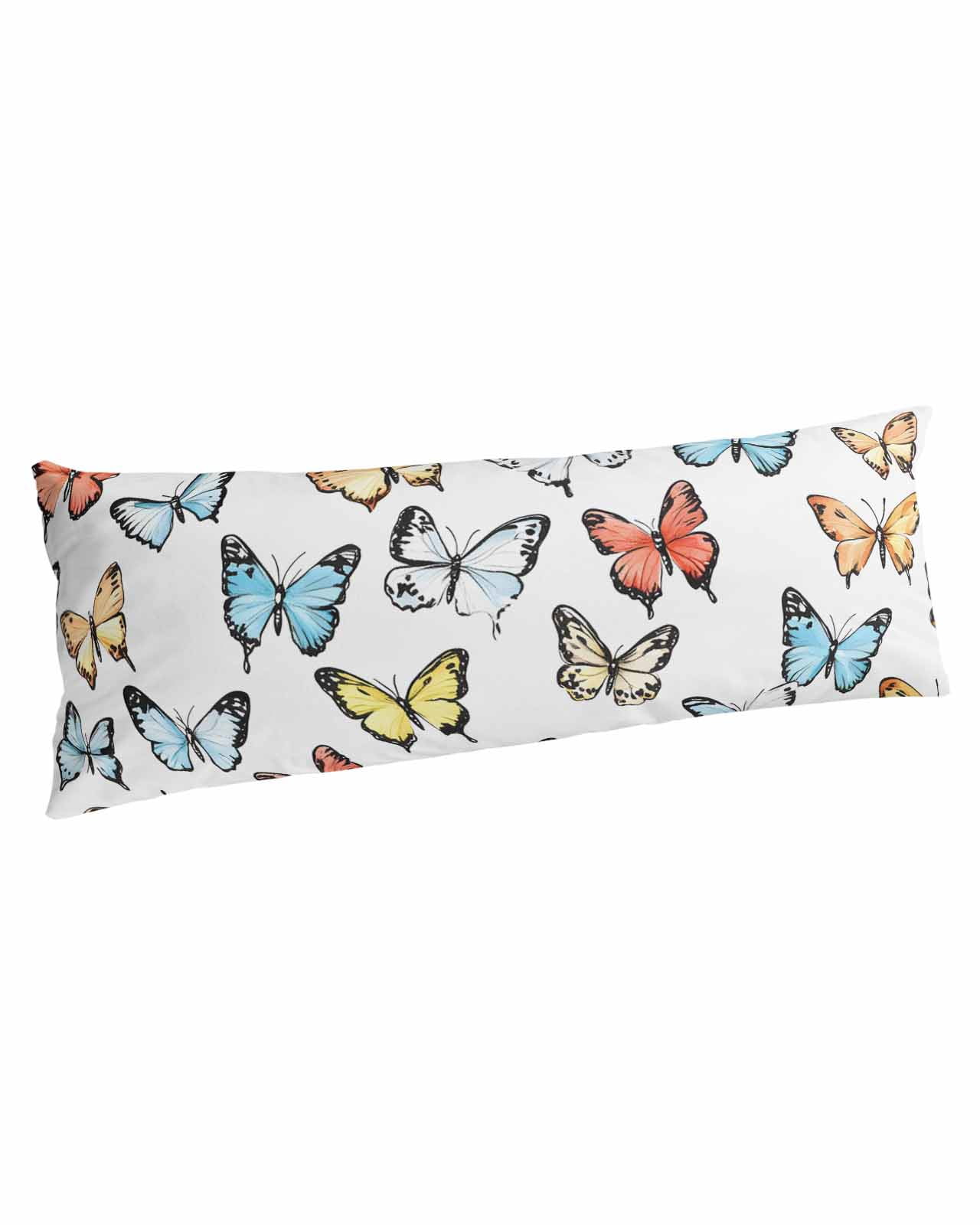 Spring Summer Butterflies Body Pillow Covers, Farmhouse Butterfly Soft ...